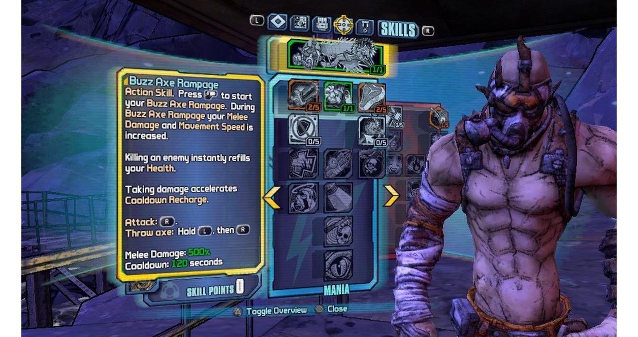 psycho borderlands 2 abilities