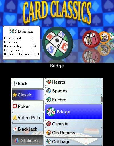 Classic Games Overload: Card and Puzzle Edition - Nintendo 3DS