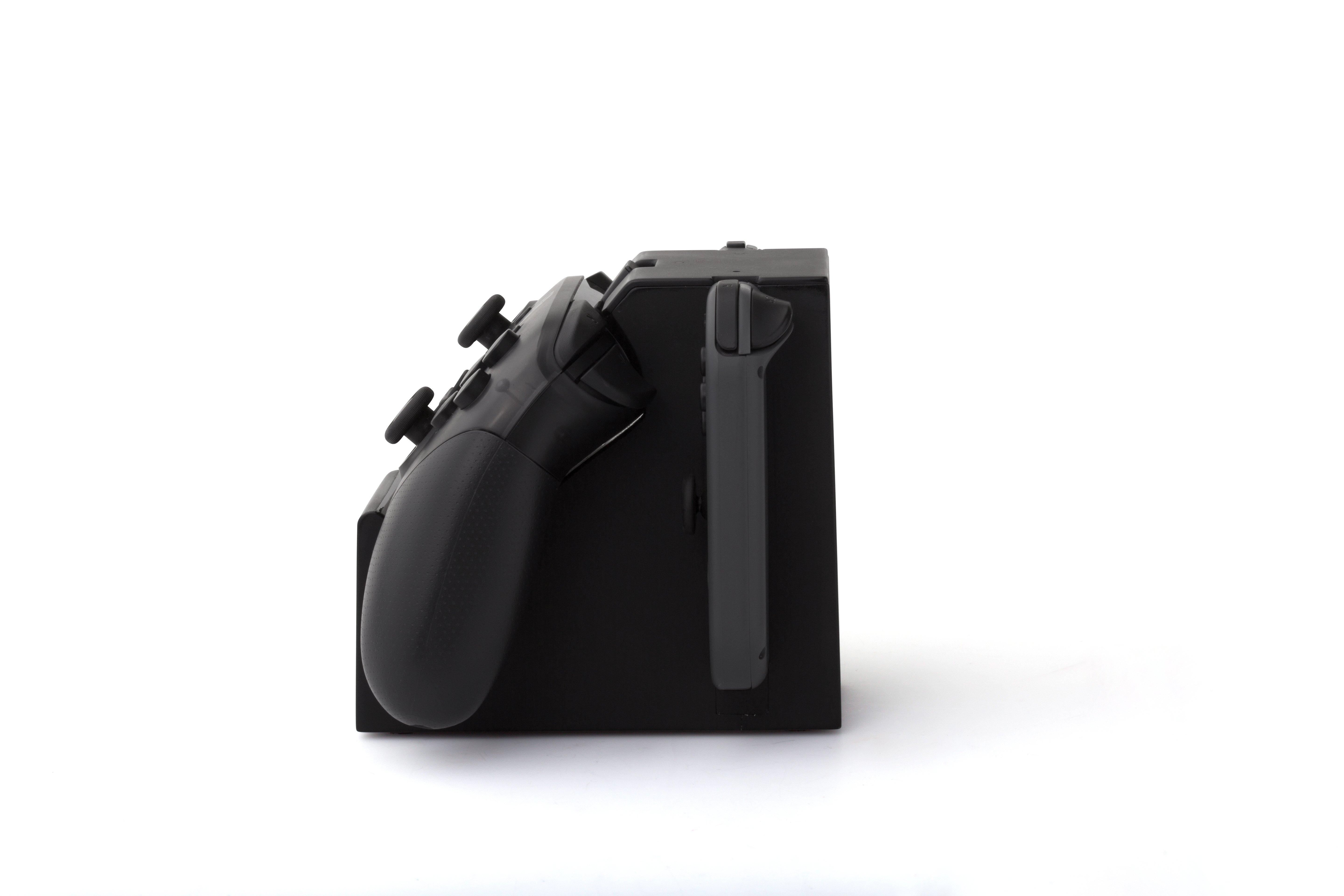Black Joy Con And Pro Controller Charging Dock For Nintendo Switch