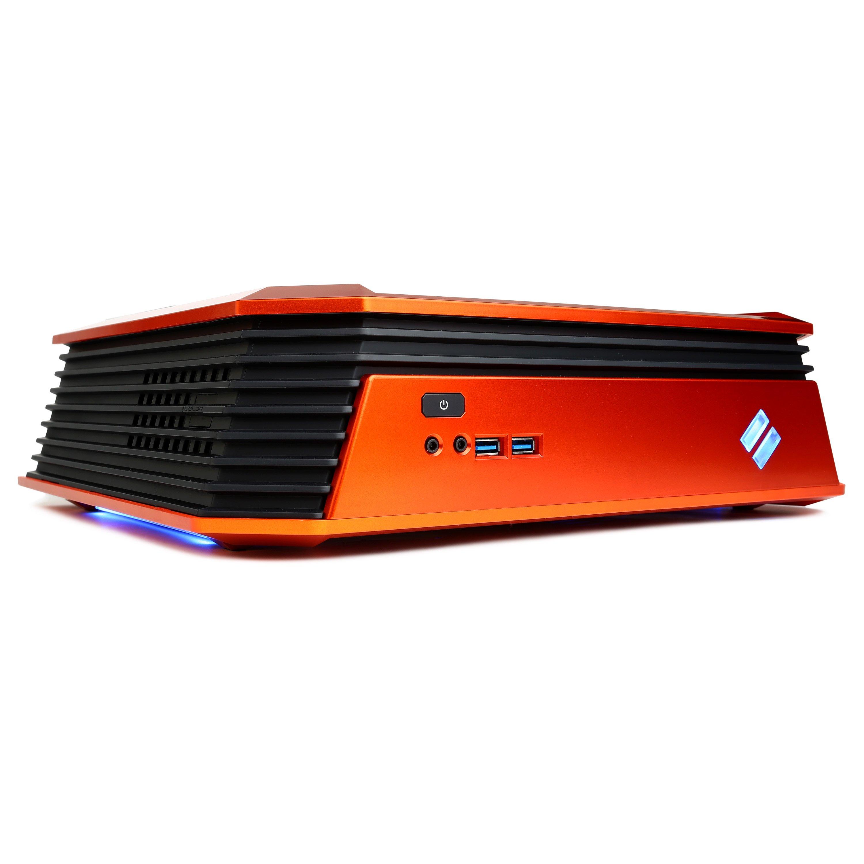 Cyberpowerpc Syber C Scco100 Orange Mini Itx Gaming Case Cyberpowerpc