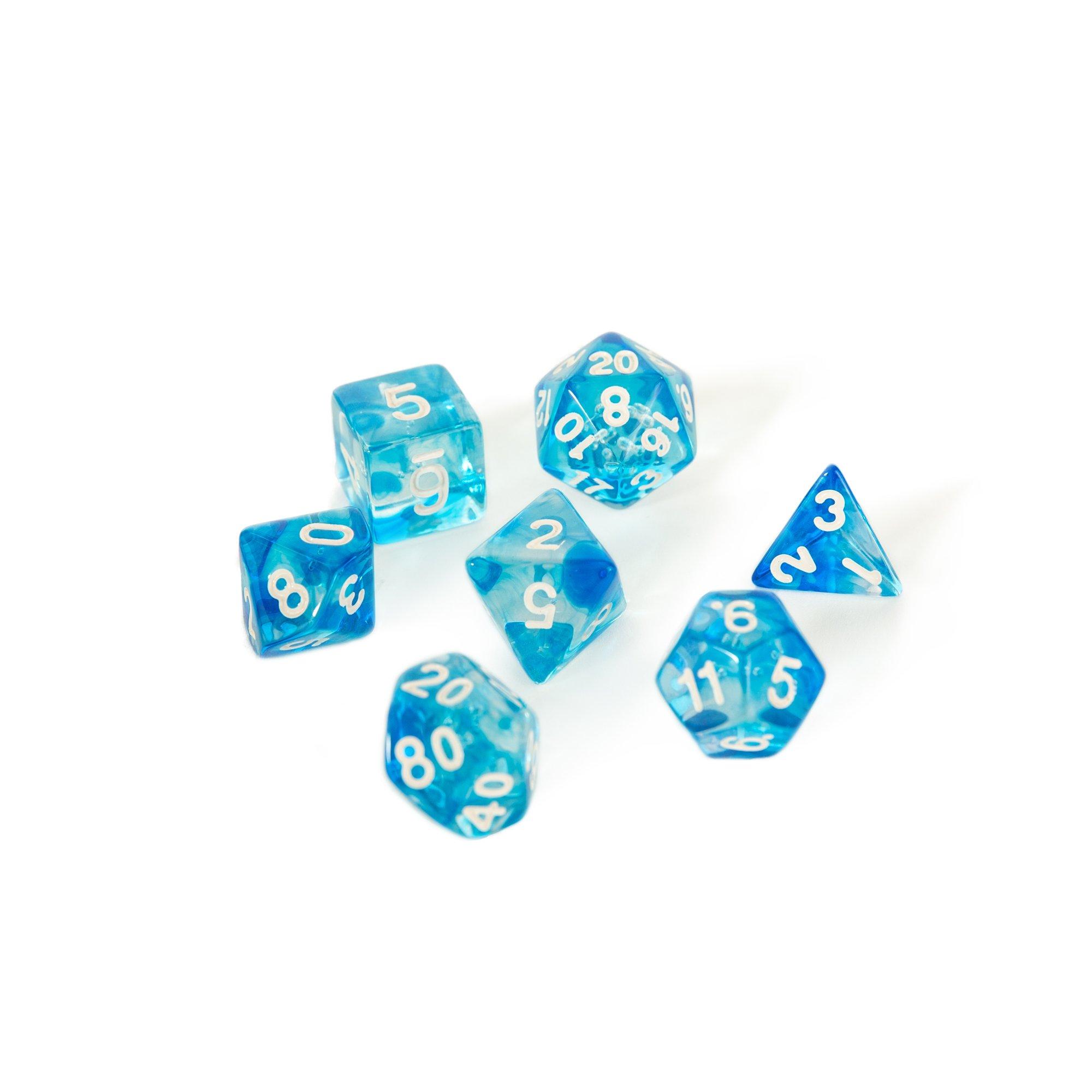 Atrix 7-Dice Set - Clear and Blue GameStop Exclusive | GameStop