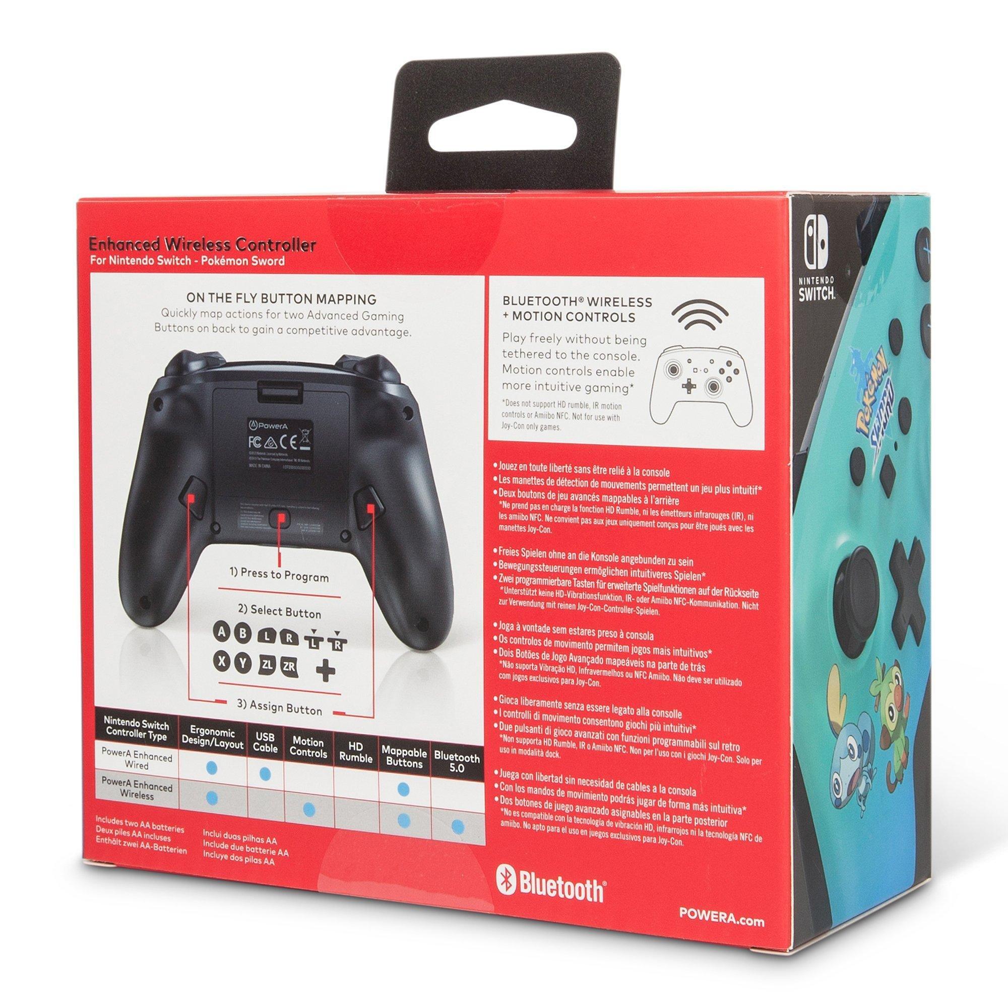 PowerA Enhanced Wireless Controller for Nintendo Switch Pokemon Sword ...