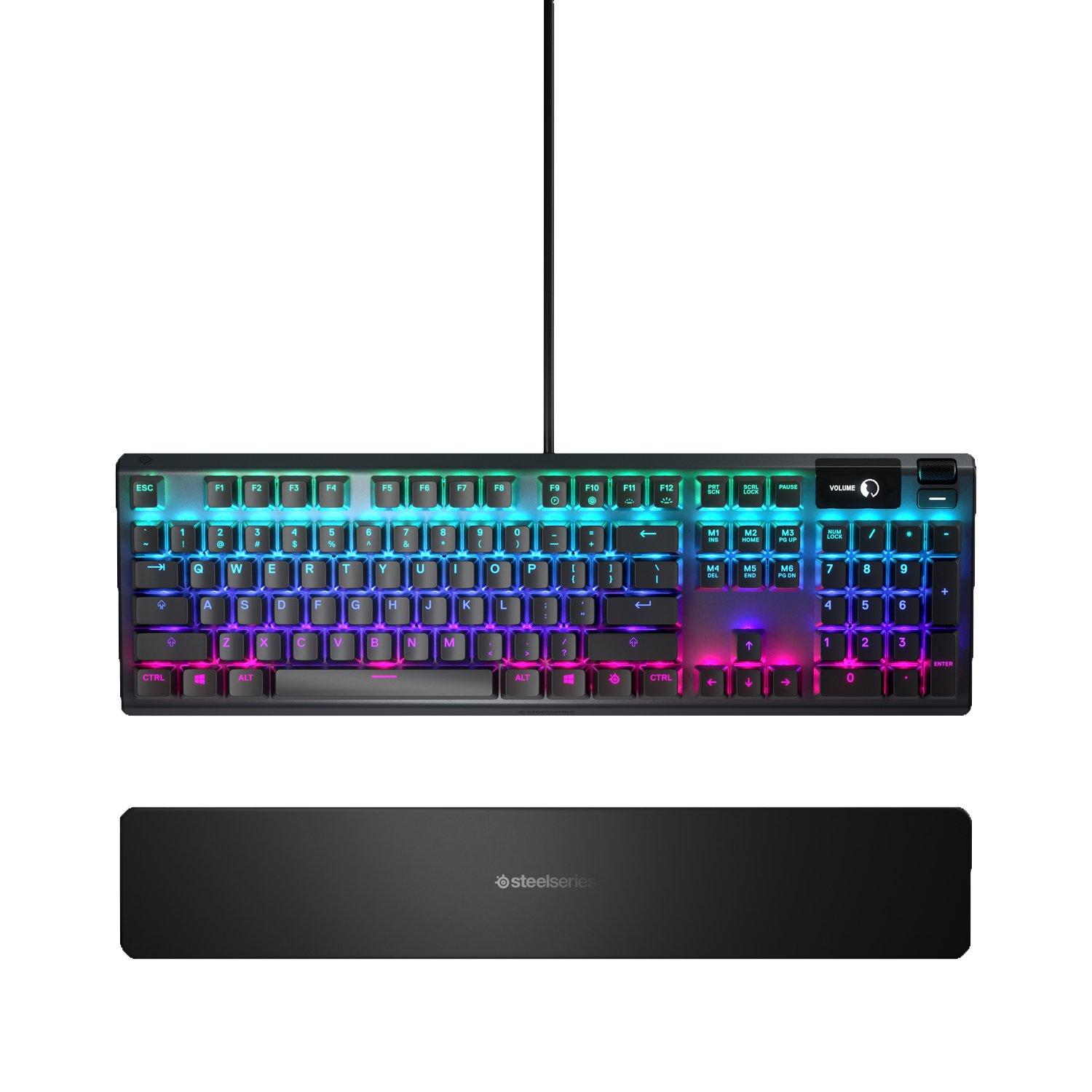SteelSeries Apex 5 RGB Hybrid Blue Switches Wired Mechanical Gaming ...