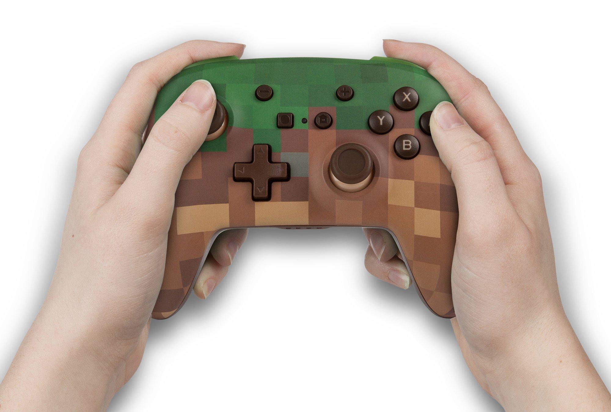 Minecraft Grass Block Enhanced Wireless Controller for Nintendo Switch ...