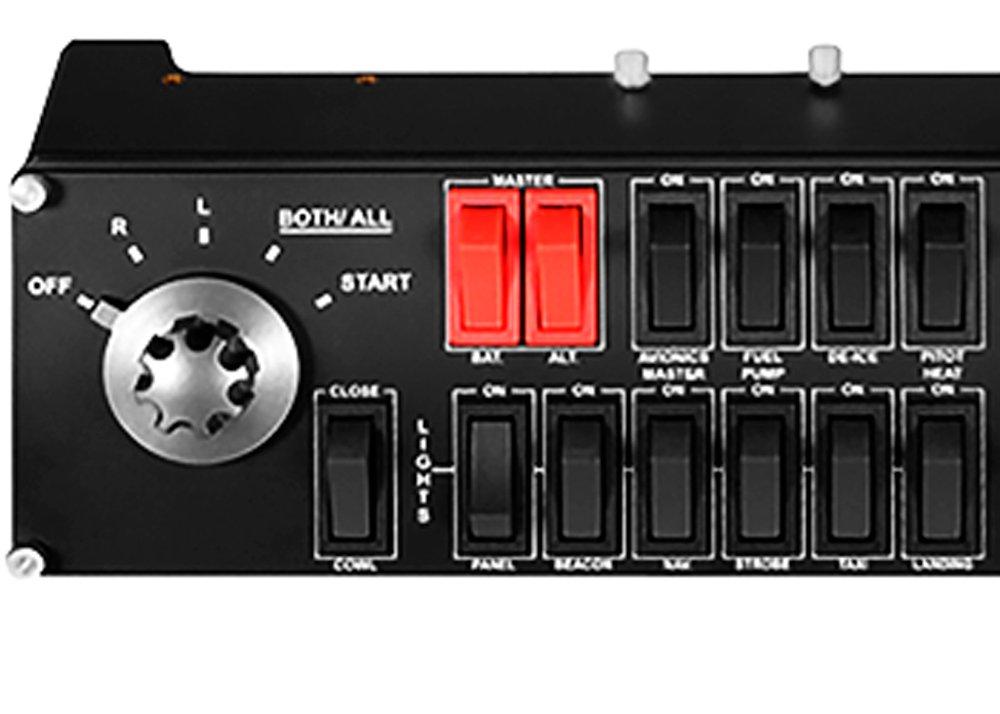 Logitech G Pro Flight Simulator Switch Control Panel Black