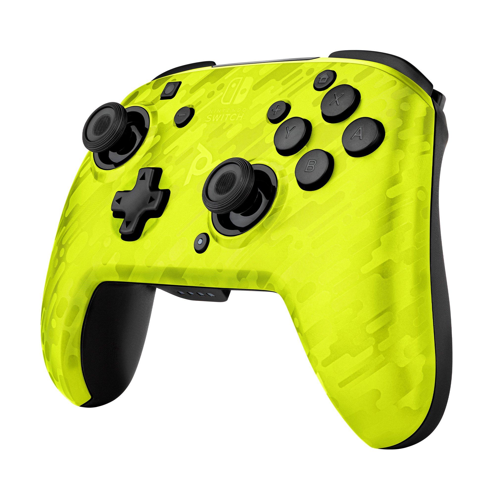 Faceoff Yellow Camo Wireless Deluxe Controller For Nintendo Switch