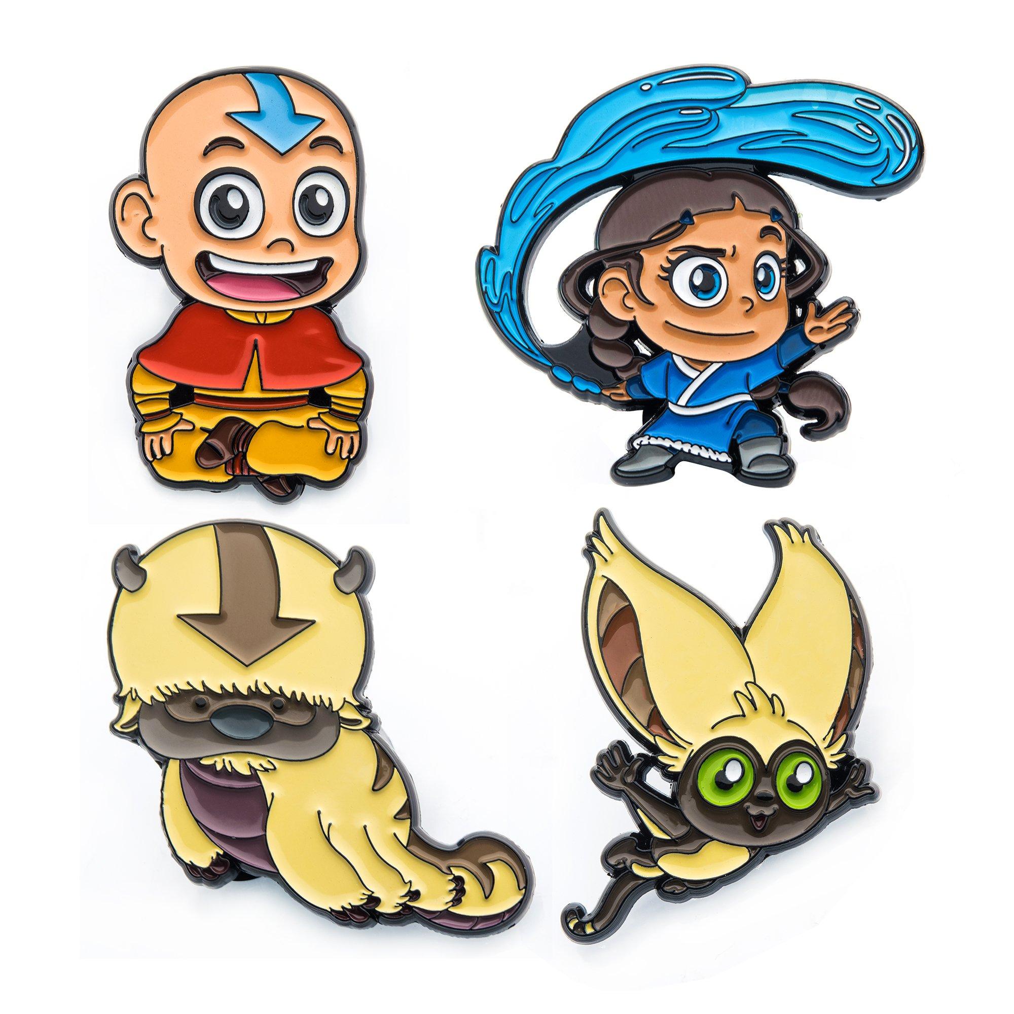 Avatar The Last Airbender Chibi Pin Set 4 Pack