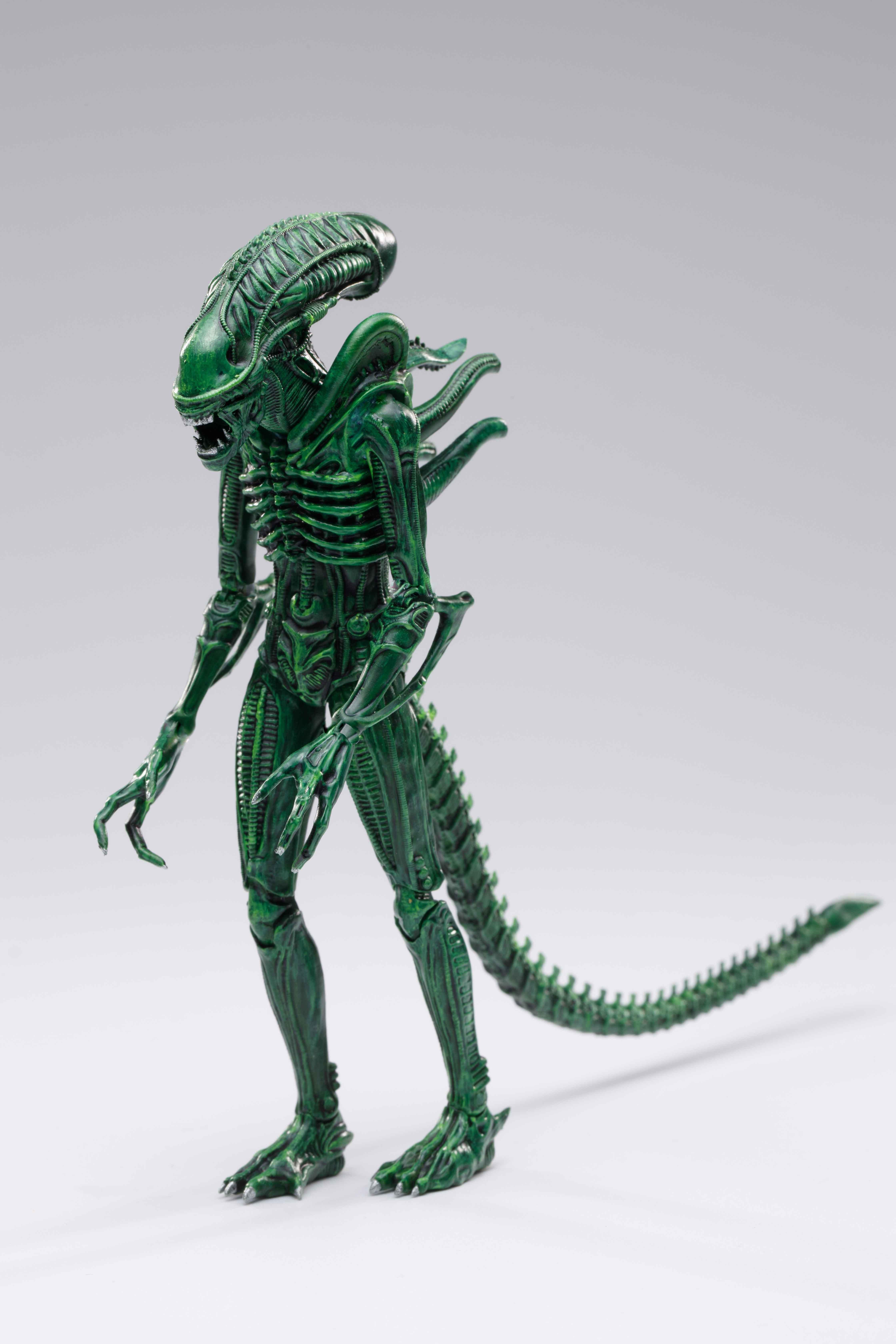 Hiya Toys Alien Warrior Alien Green 4 In Action Figure Gamestop Exclusive