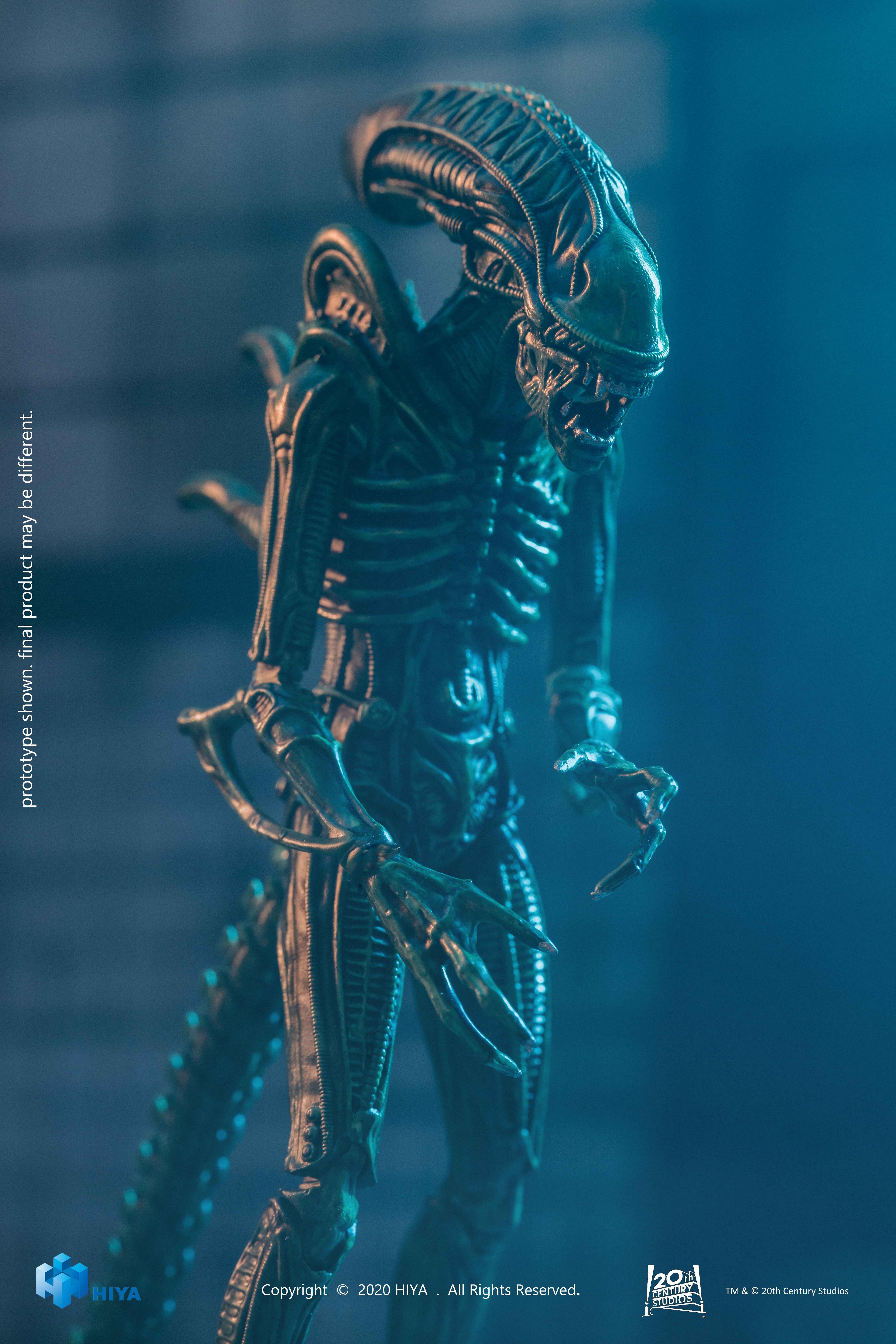 Hiya Toys Alien Warrior Alien Green 4 In Action Figure Gamestop Exclusive