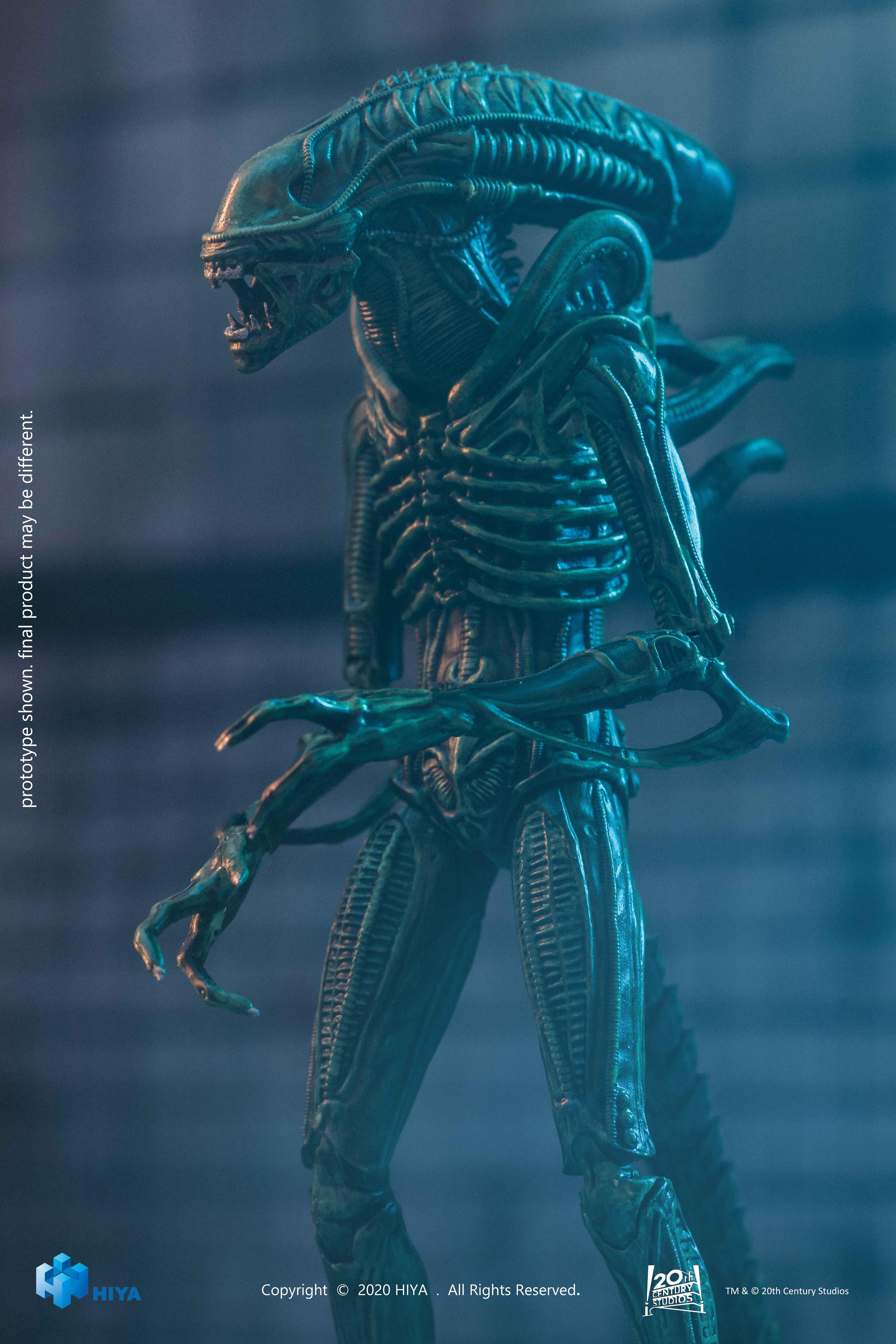 Hiya Toys Alien Warrior Alien Green 4 In Action Figure Gamestop Exclusive