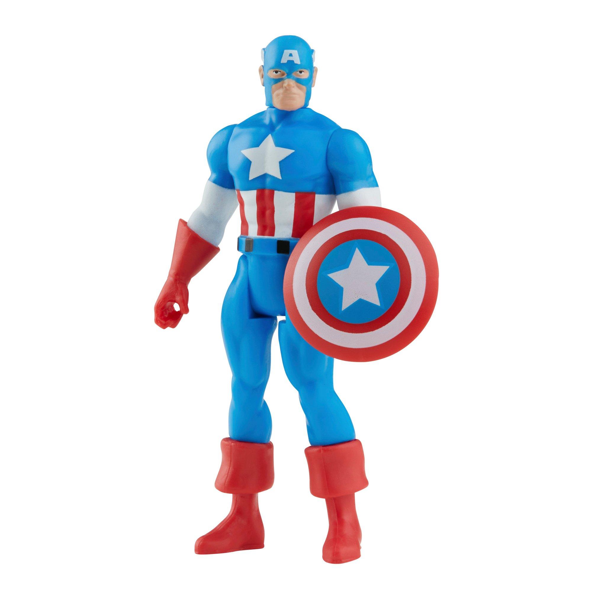 Marvel Comics Marvel Legends Captain America Retro Style 3.75-in Action ...