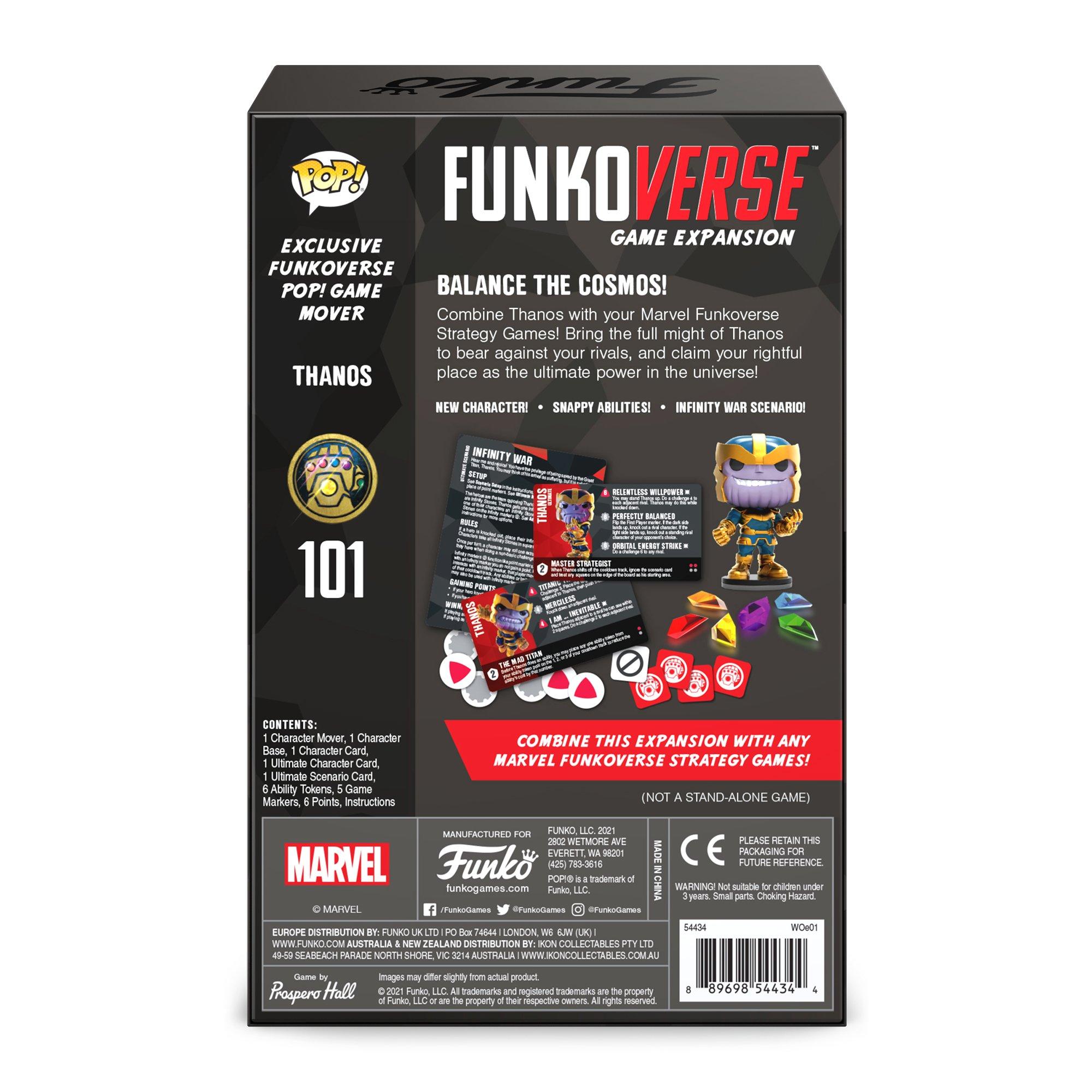 Funko Funkoverse Marvel 4 Pack Board Game with Thanos Chase - munimoro ...