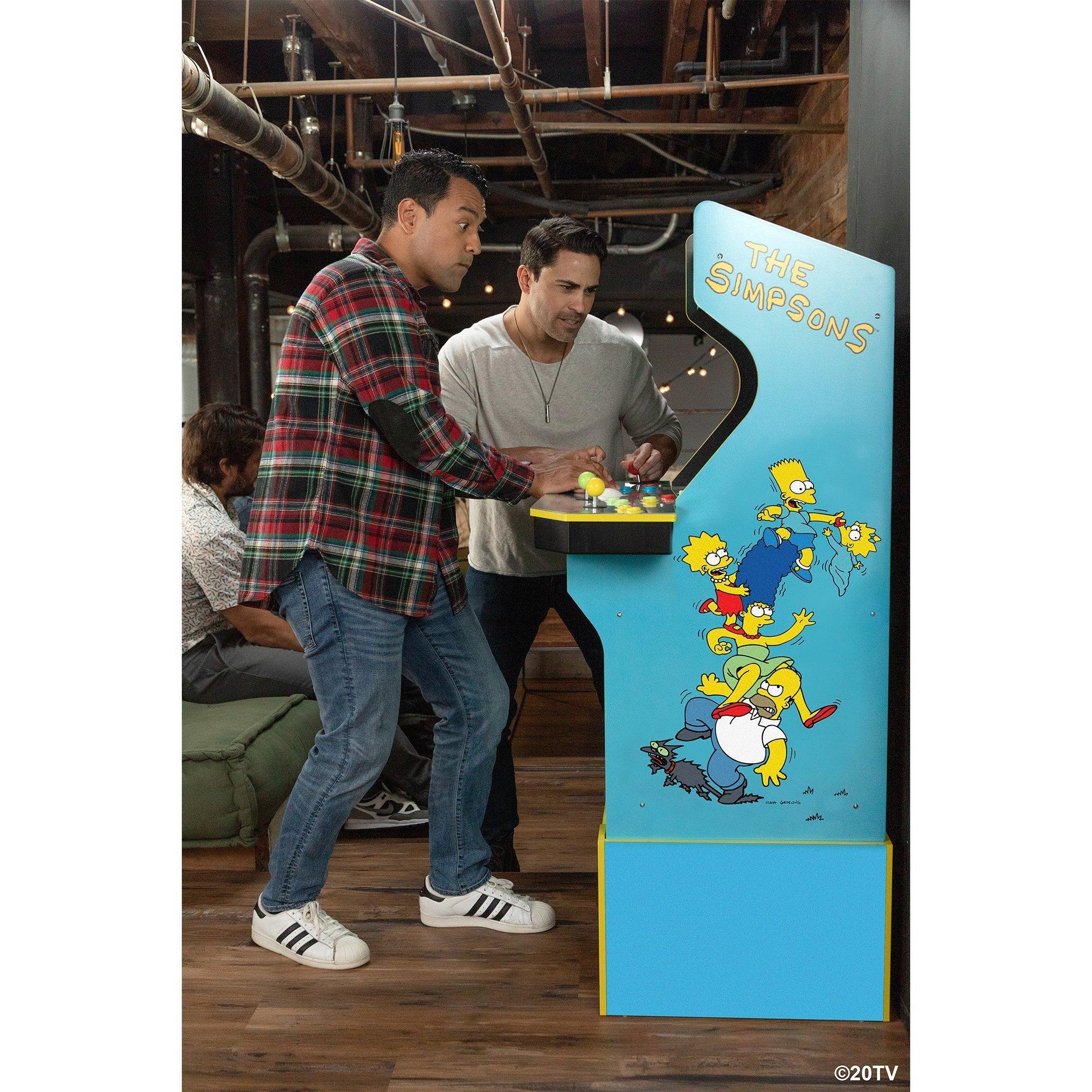 The Simpsons 4-Player Wi-Fi Enabled Arcade Cabinet with Stool