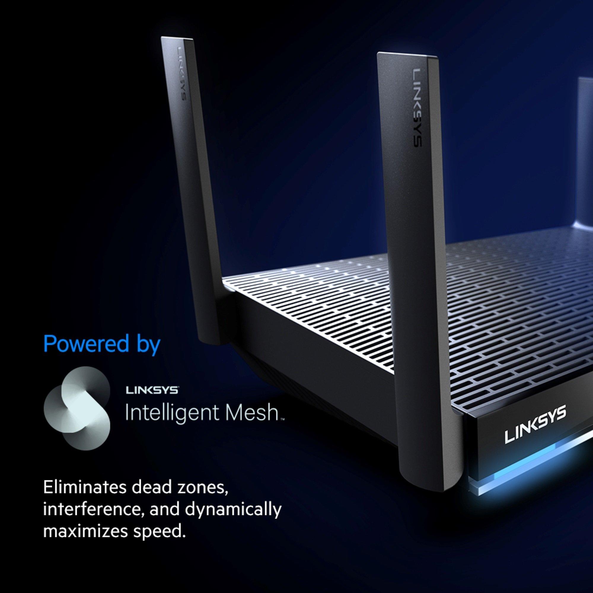 Linksys Max-Stream Dual-Band AX6000 Mesh Wi-Fi 6 Router MR9600 Linksys Max-Stream Dual-Band AX6000 Mesh Wi-Fi 6 Router MR9600