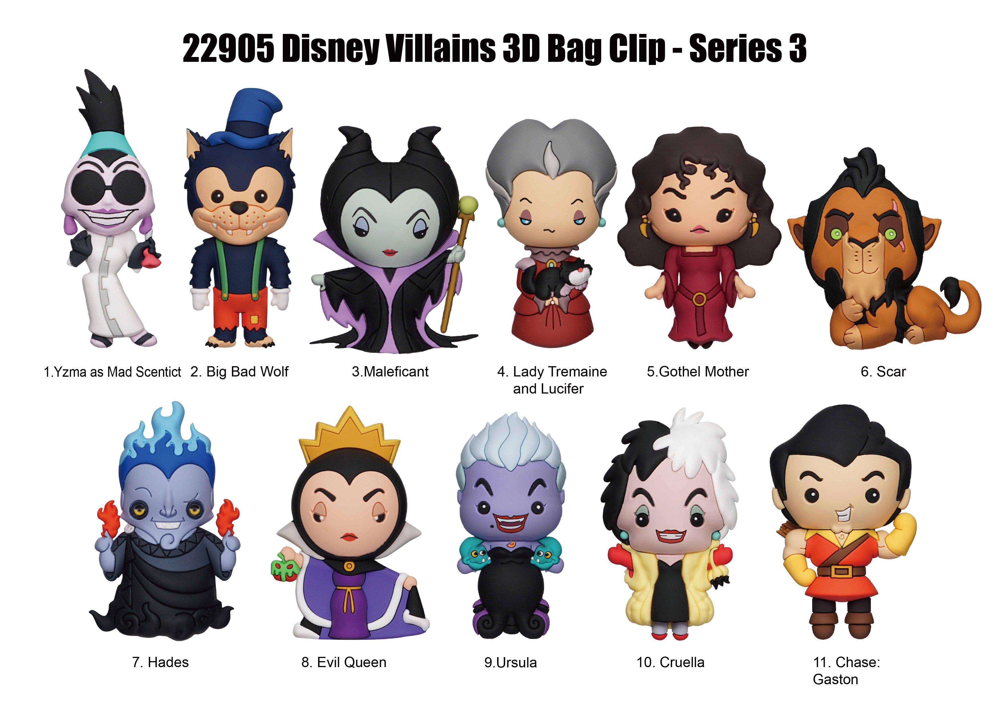 Disney Villains Series 3 3D Foam Bag Clip Blind Bag