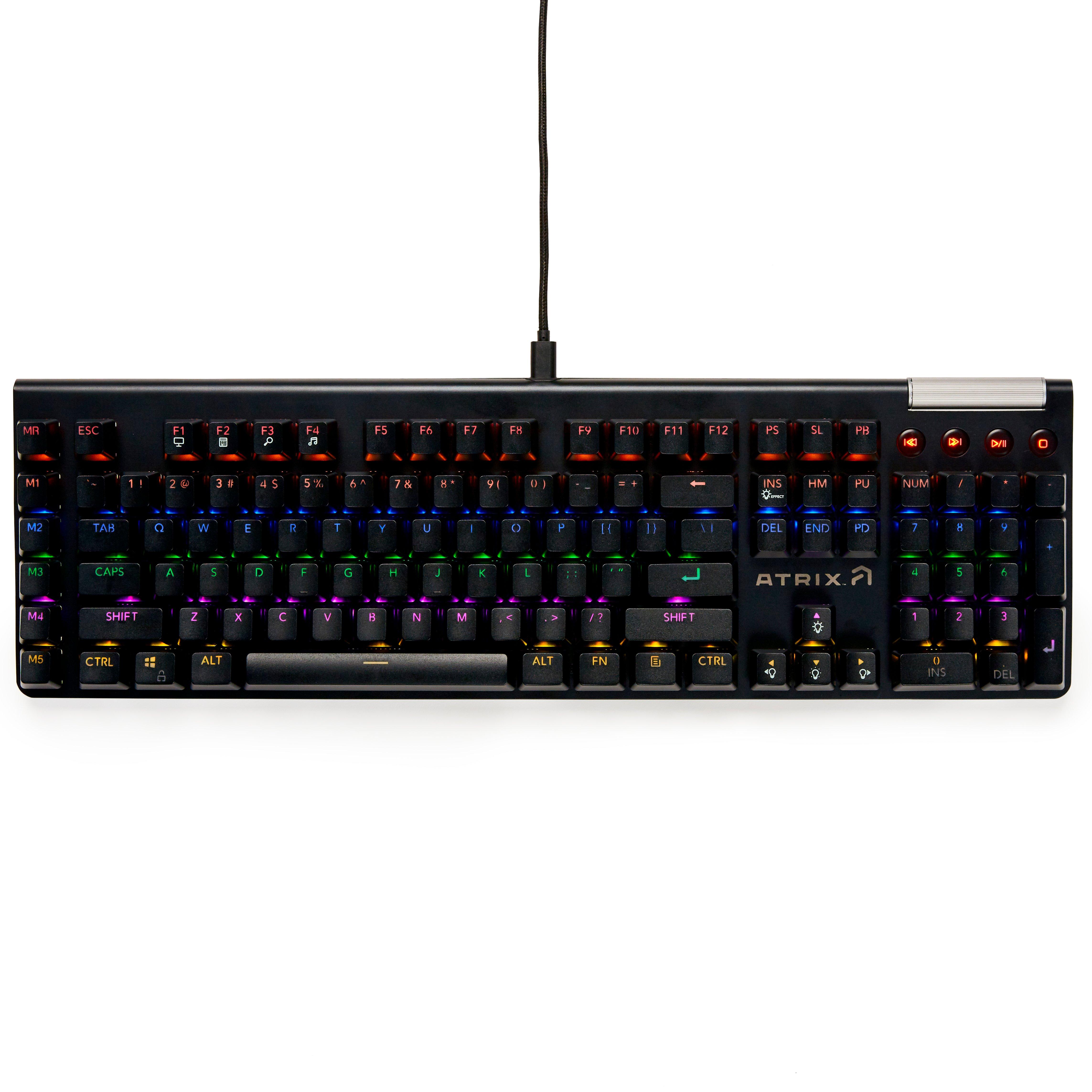Atrix Guild Brown Switch Wired Keyboard with RGB