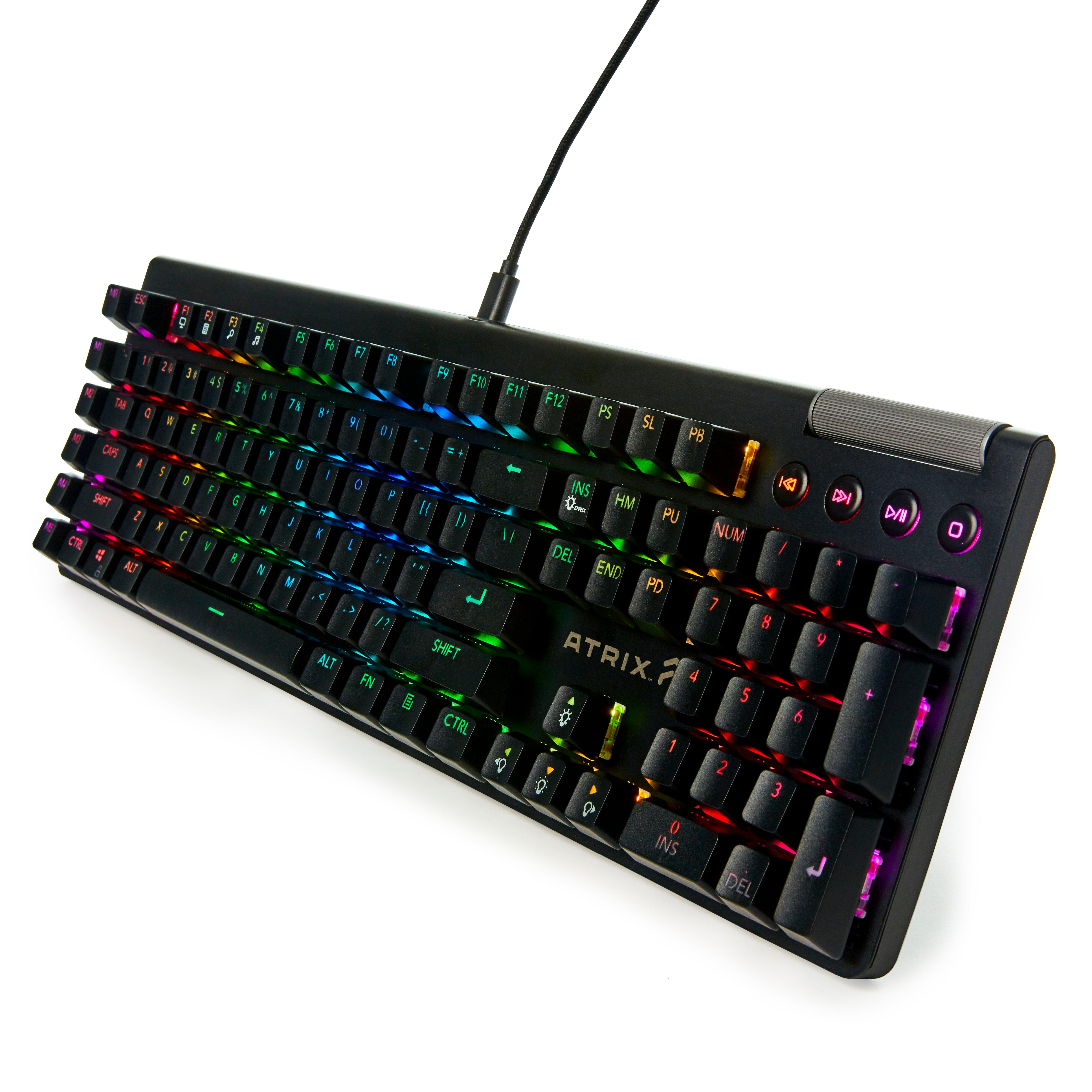 Trade In Atrix Guild Brown Switch Wired Keyboard with RGB | GameStop