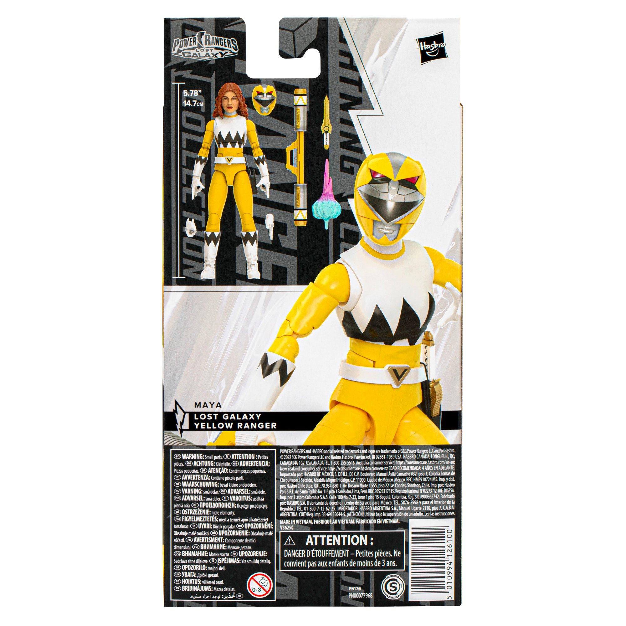 Hasbro Power Rangers Lightning Collection Lost Galaxy Yellow Ranger 6 ...