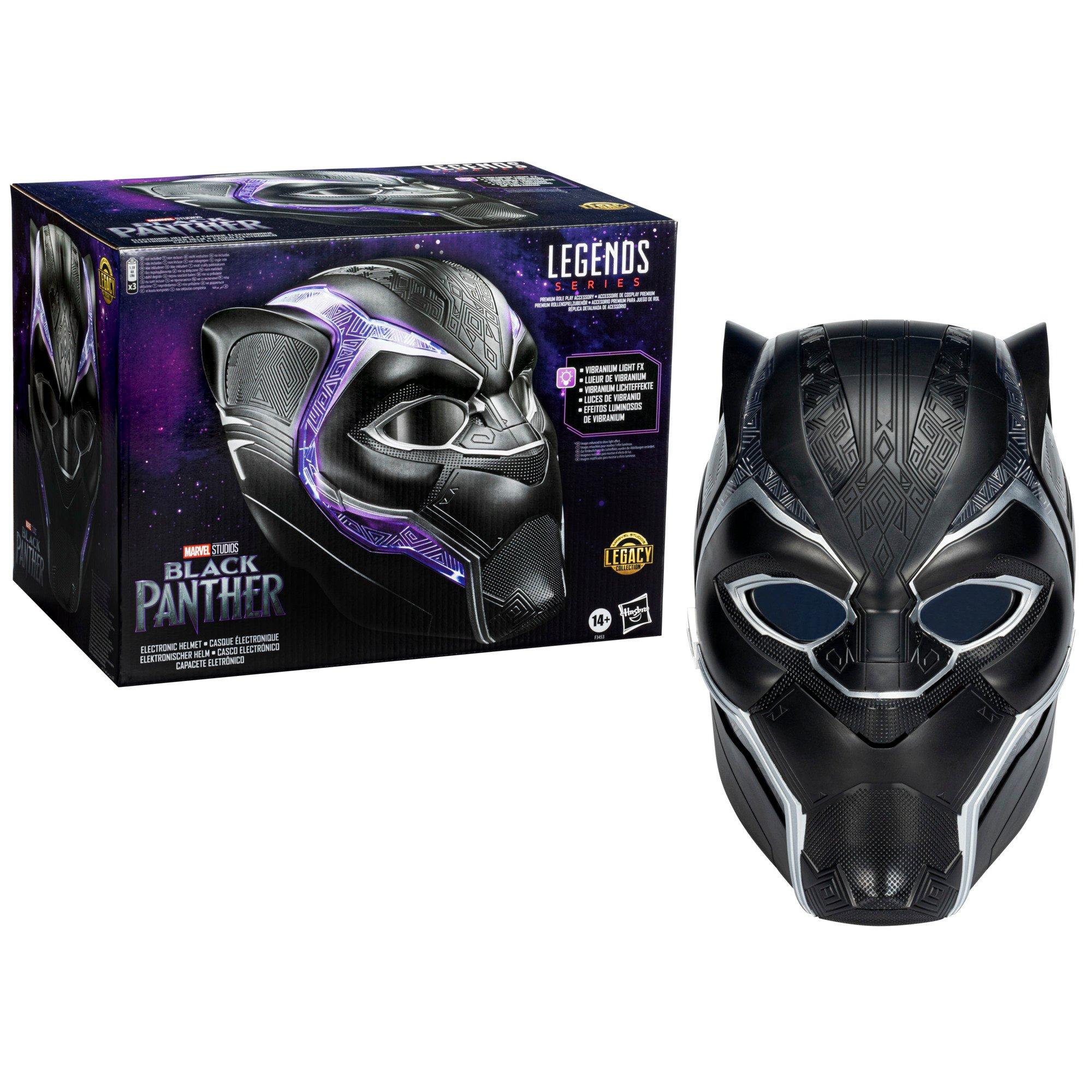 Hasbro Marvel Legends Black Panther Mask Replica with Vibrainium Light ...