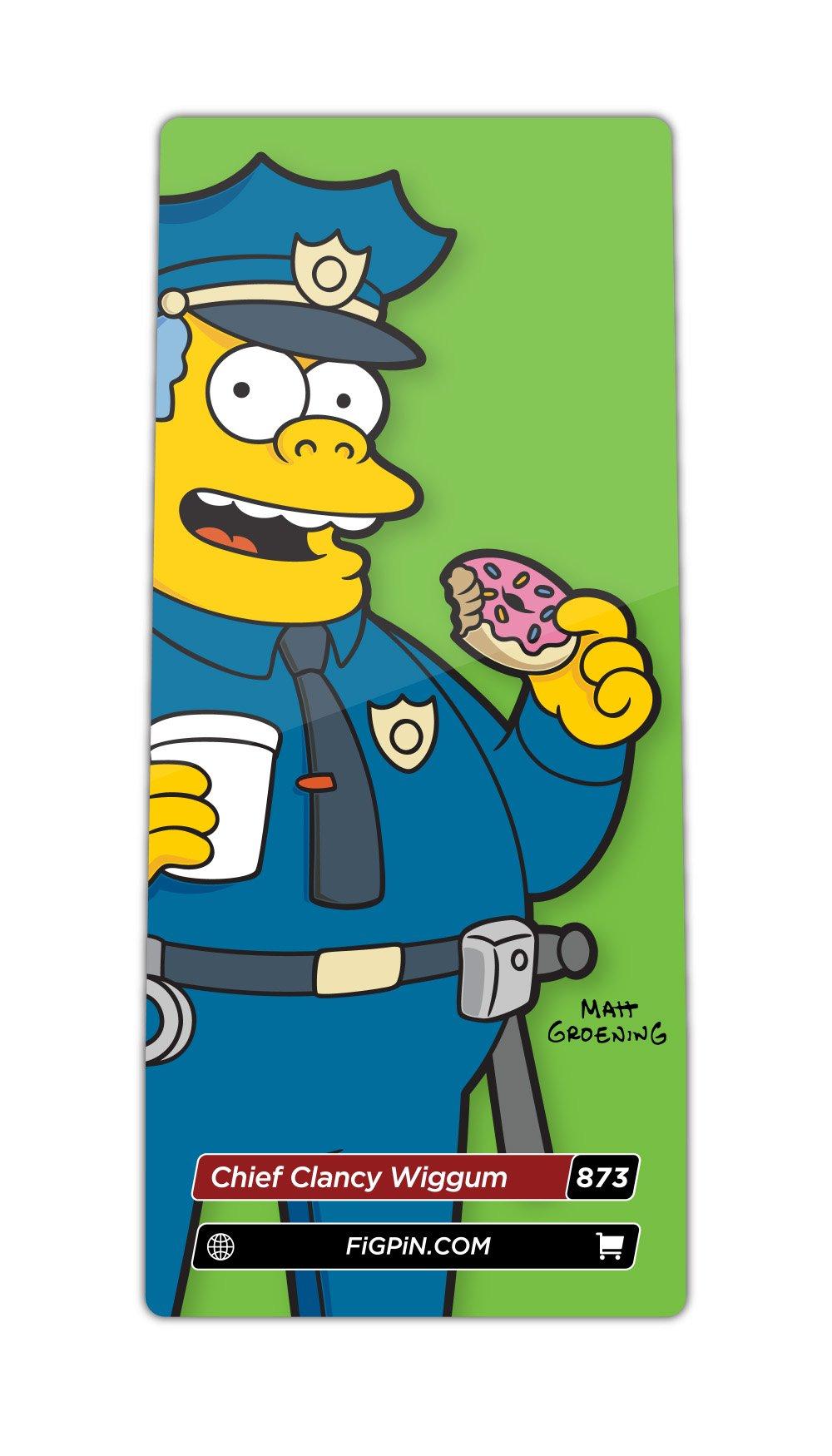 FiGPiN The Simpsons Chief Clancy Wiggum Collectible Enamel Pin