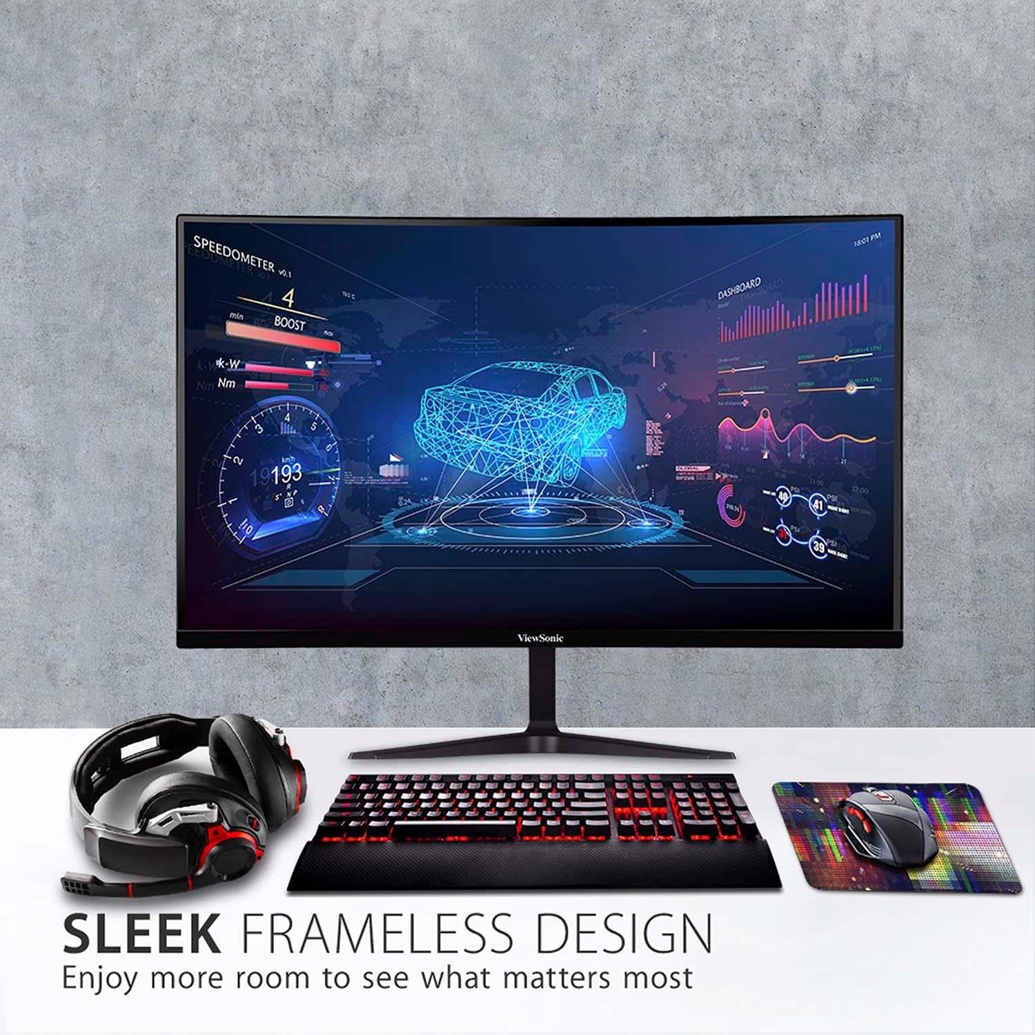Trade In ViewSonic 27-in QHD 2560x1440 VA 165Hz Curved Gaming Monitor ...