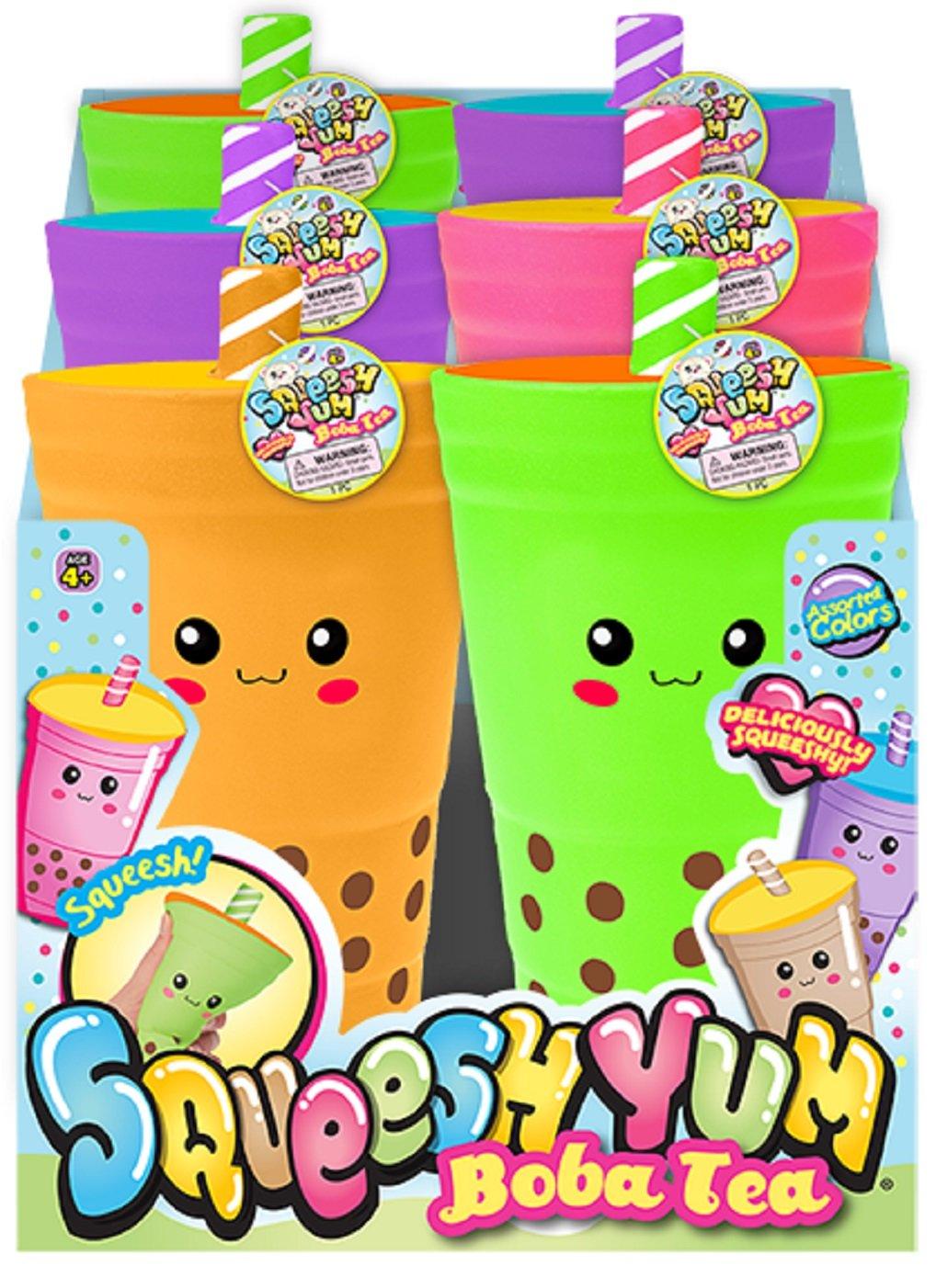 Ja-Ru Squeesh Yum Boba Tea Fidget Toy (Assorted Colors)