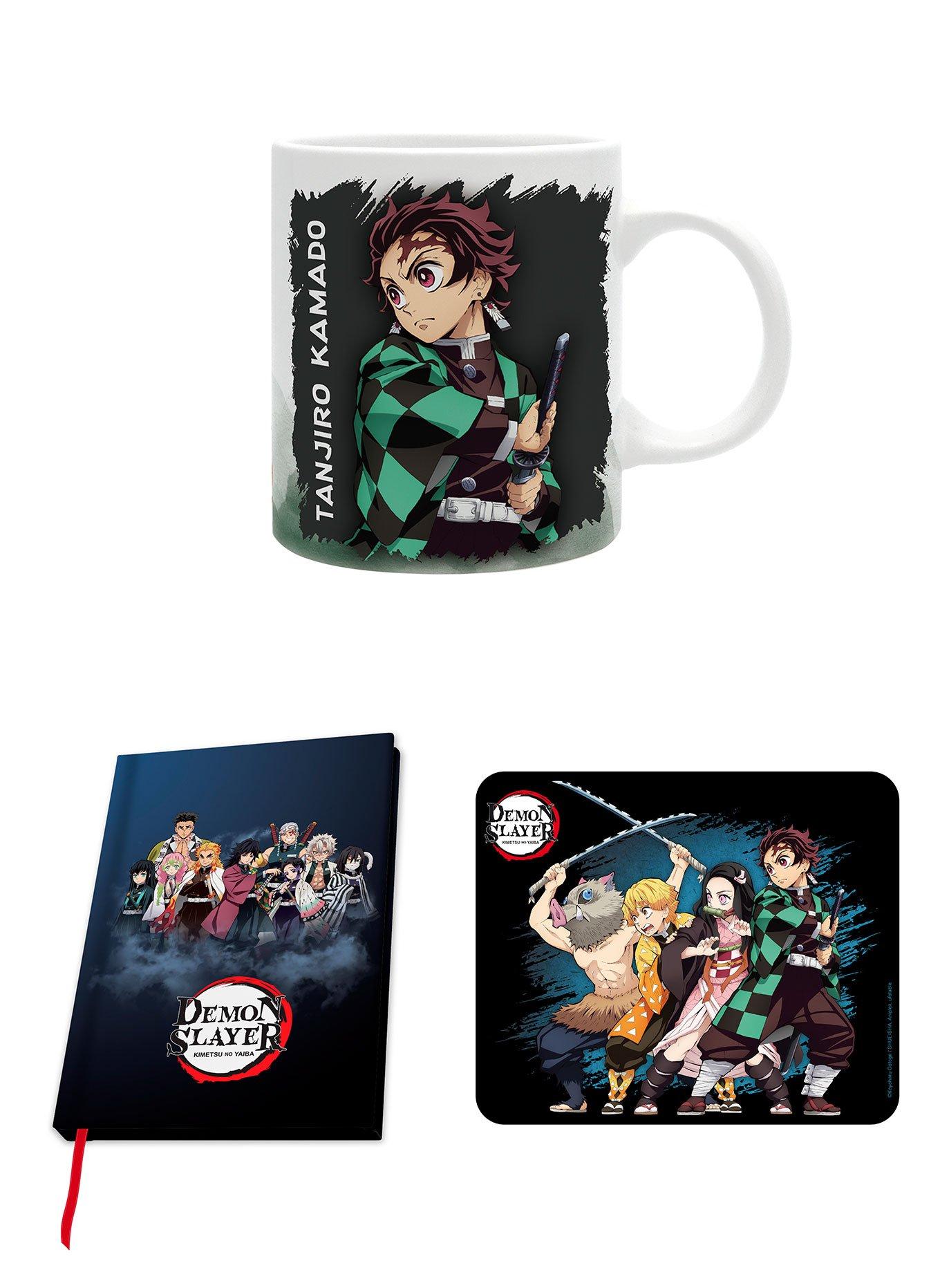 ABYstyle Demon Slayer: Kimetsu no Yaiba Notebook, Mouse Pad, and Mug 3 ...