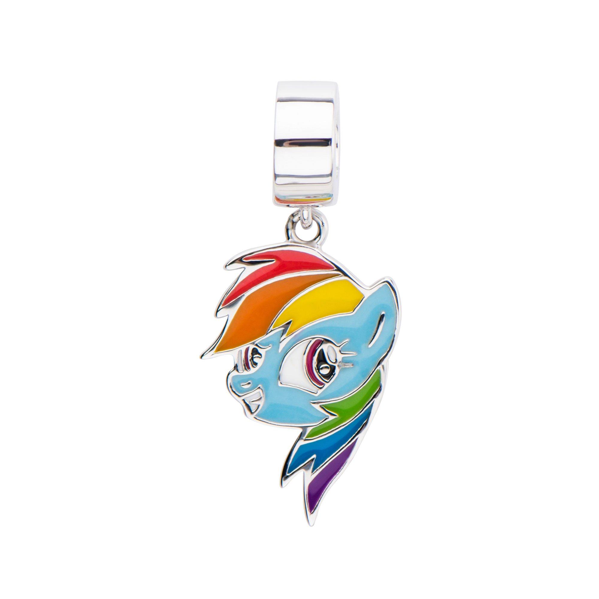 SalesOne My Little Pony Rainbow Dash Kids' Sterling Silver Dangle Charm ...
