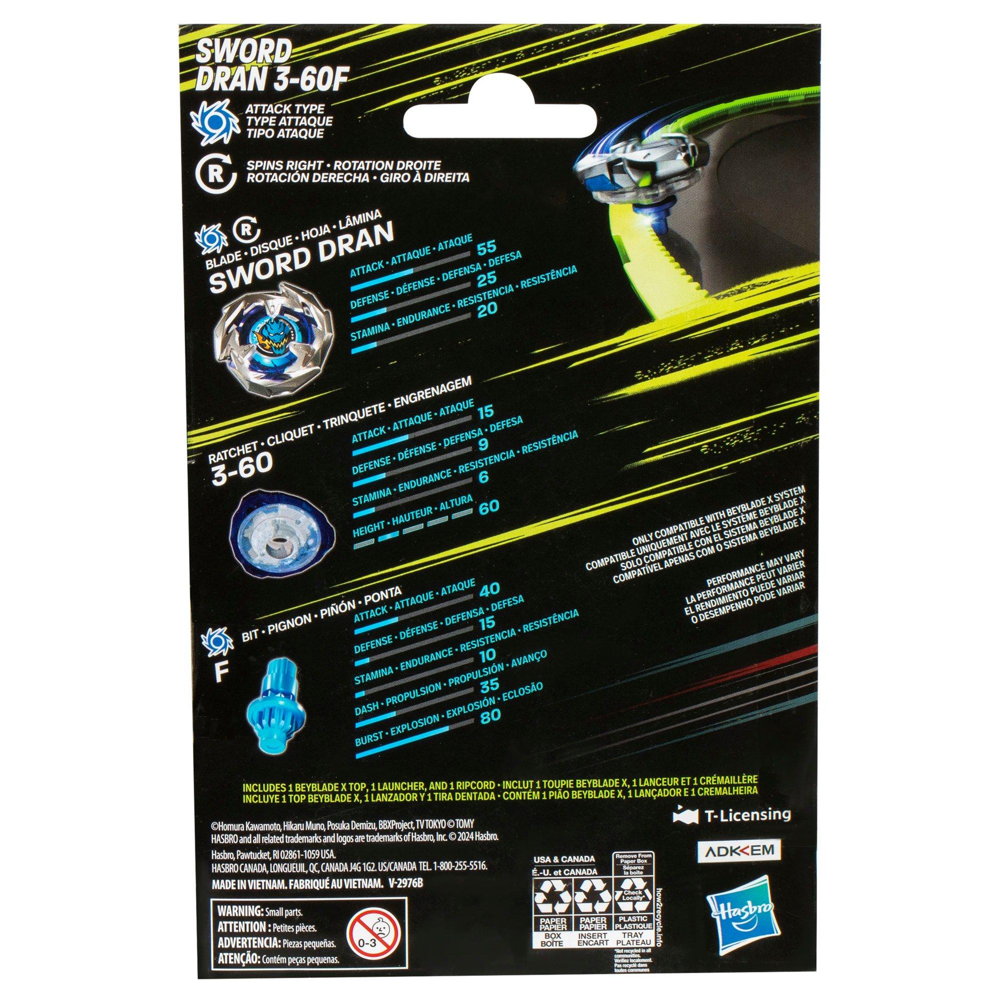 Hasbro Beyblade X Dran 3-60F Starter Pack | Hamilton Place