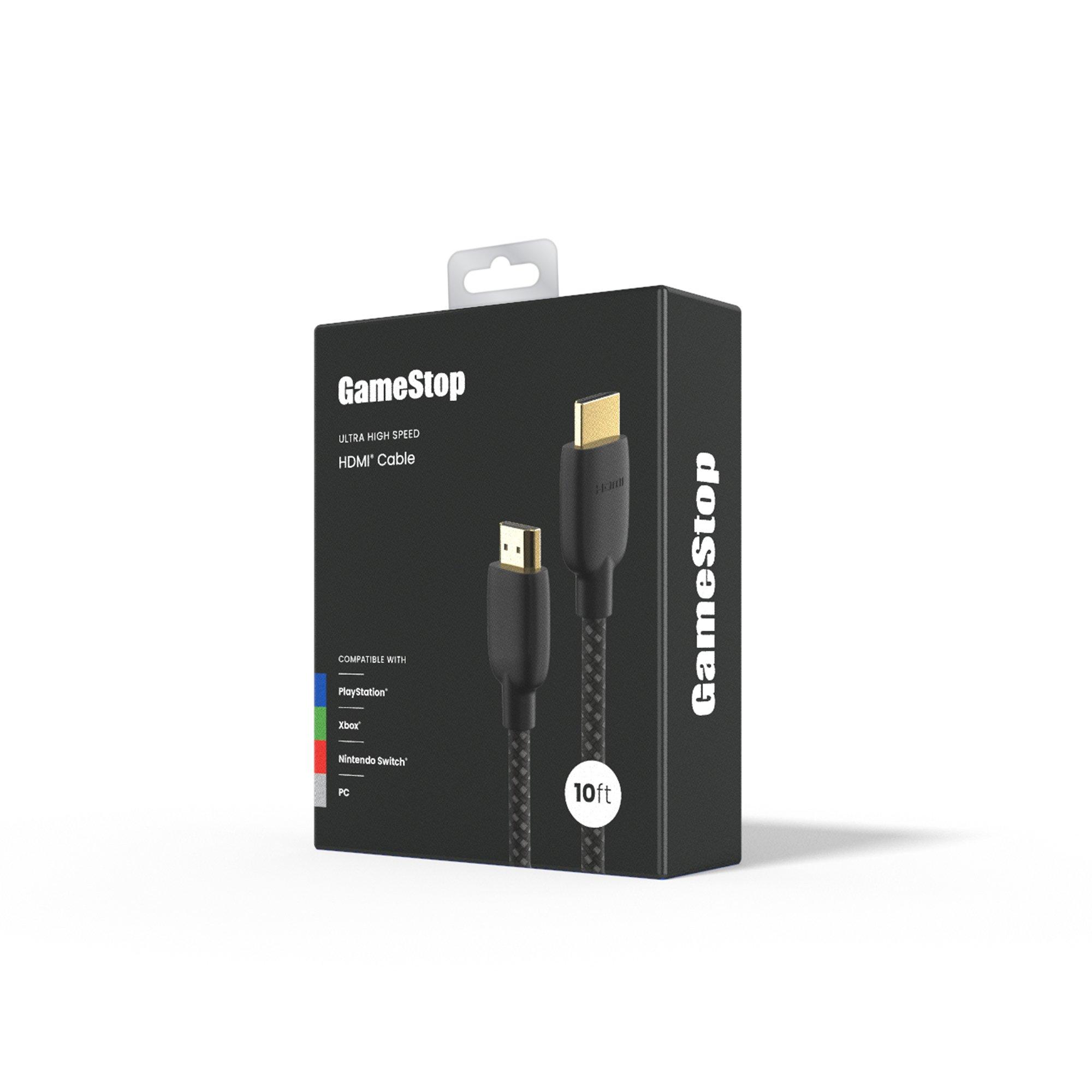 GameStop Ultra High Speed HDMI 10ft Cable for PlayStation 4 5 Xbox One Xbox Series X S Nintendo Switch PC GameStop