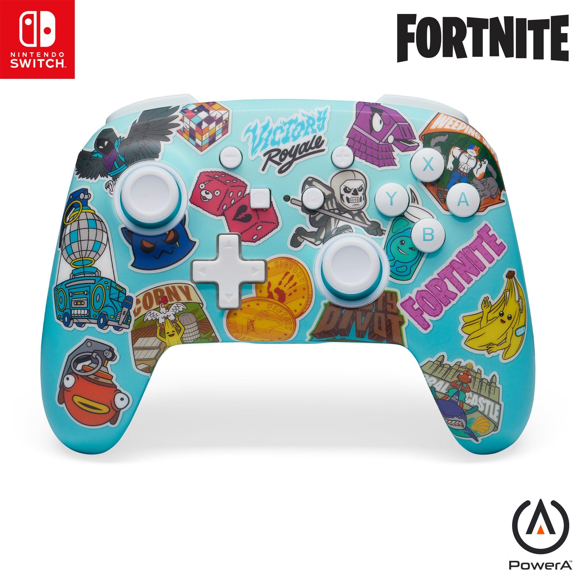 PowerA Enhanced Wireless Controller for Nintendo Switch Fortnite Sticker Mania GameStop