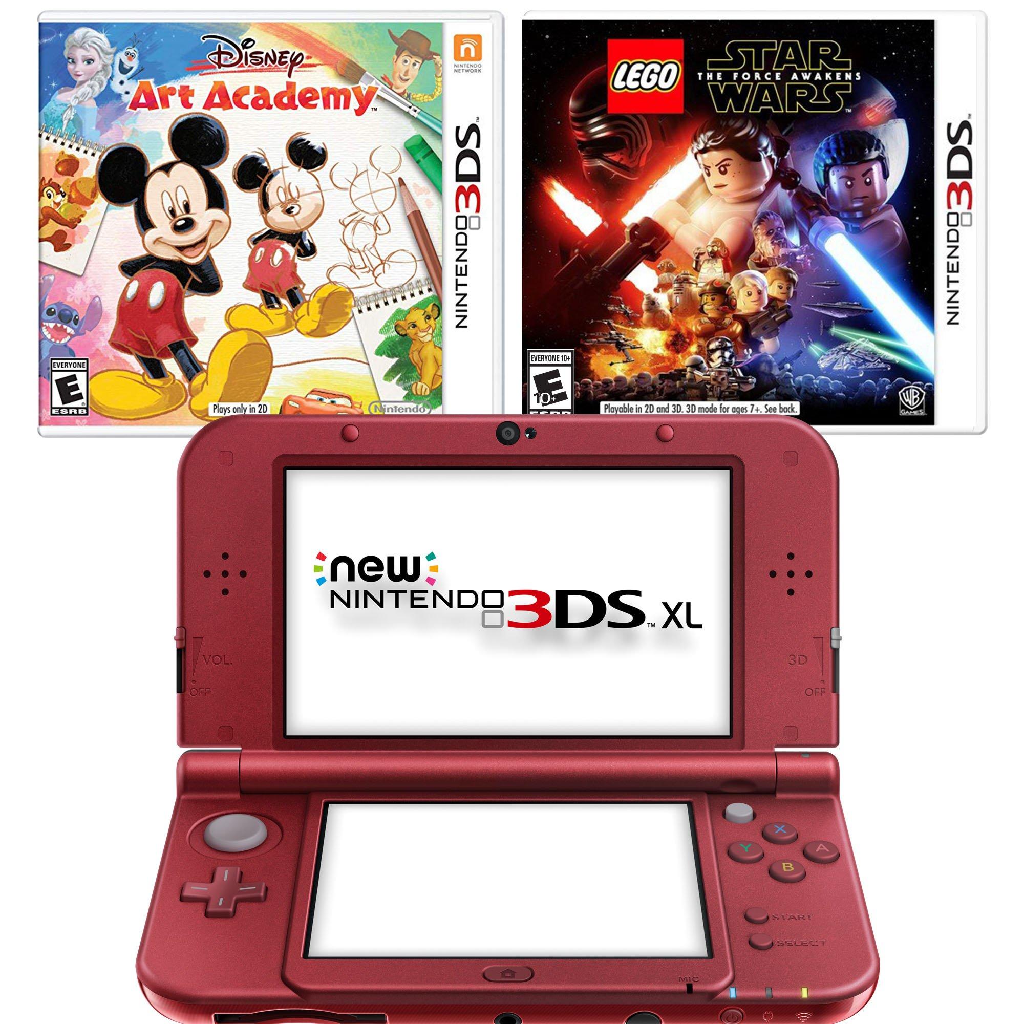Nintendo NEW 3DS XL - Red Blast from the Past Disney System Bundle ...