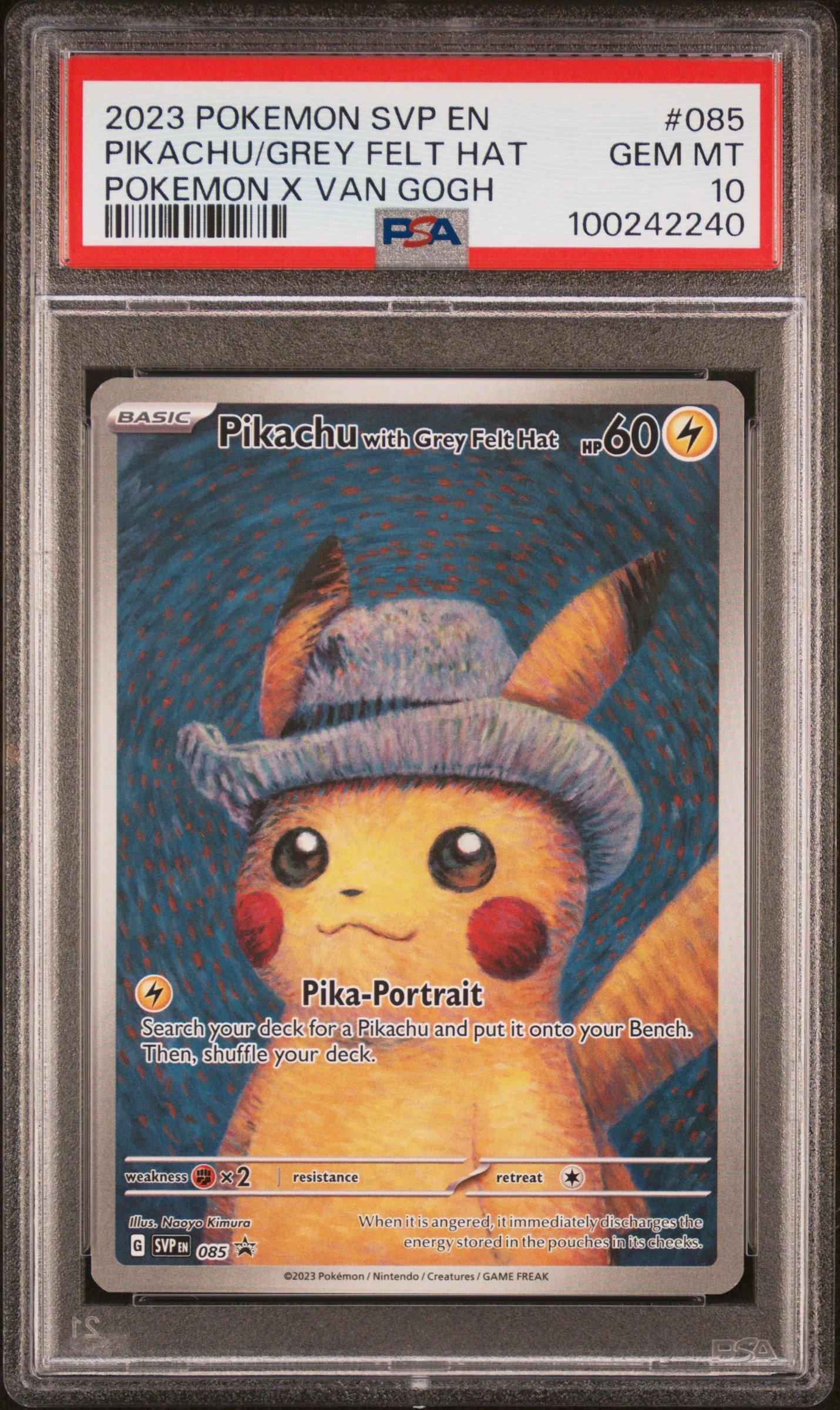 2023 Pokemon Svp En-sv Black Star Promo 085 Pikachu With Grey Felt Hat ...