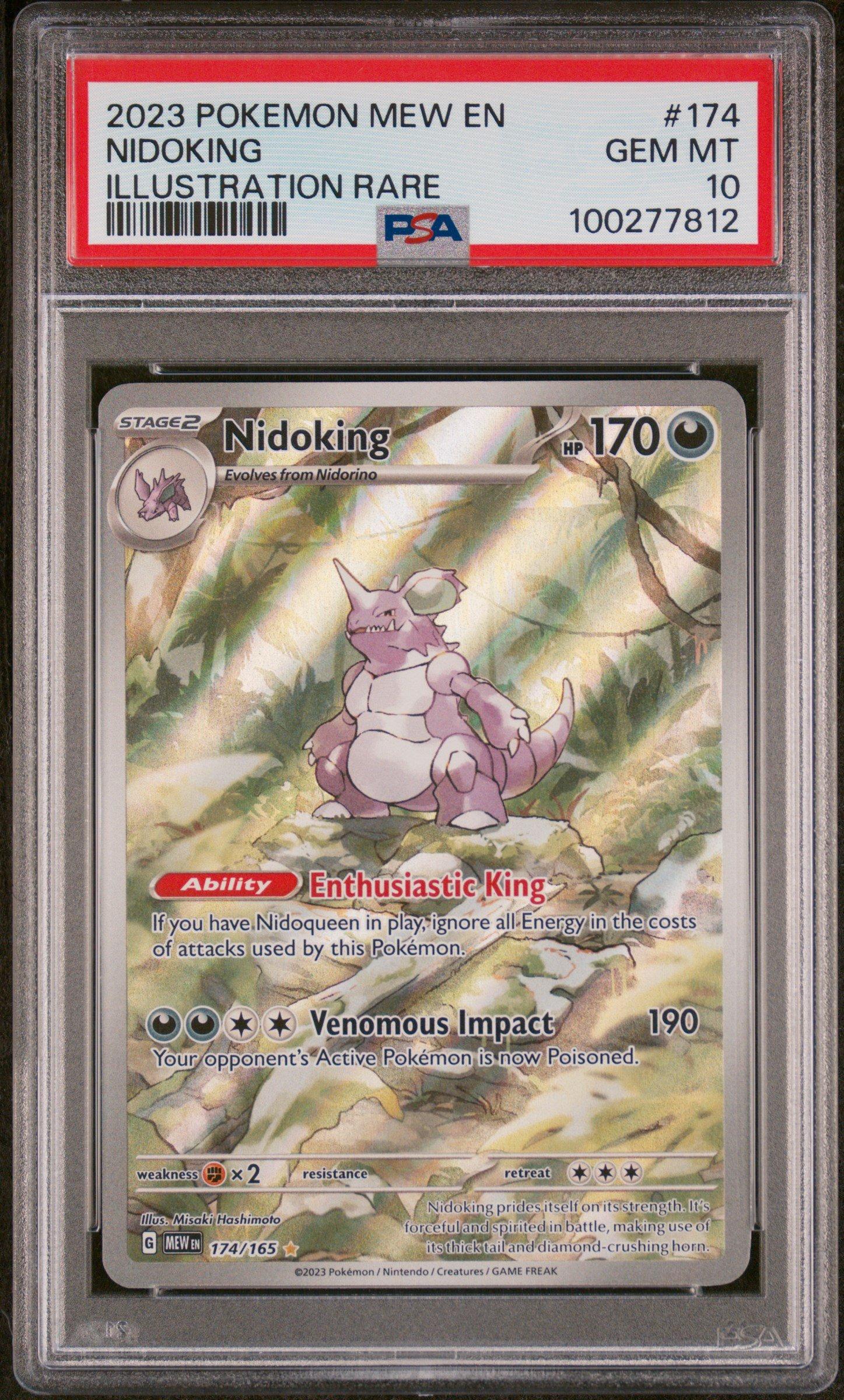 2023 Pokemon Mew En-151 174 Nidoking Illustration Rare PSA 10 | GameStop