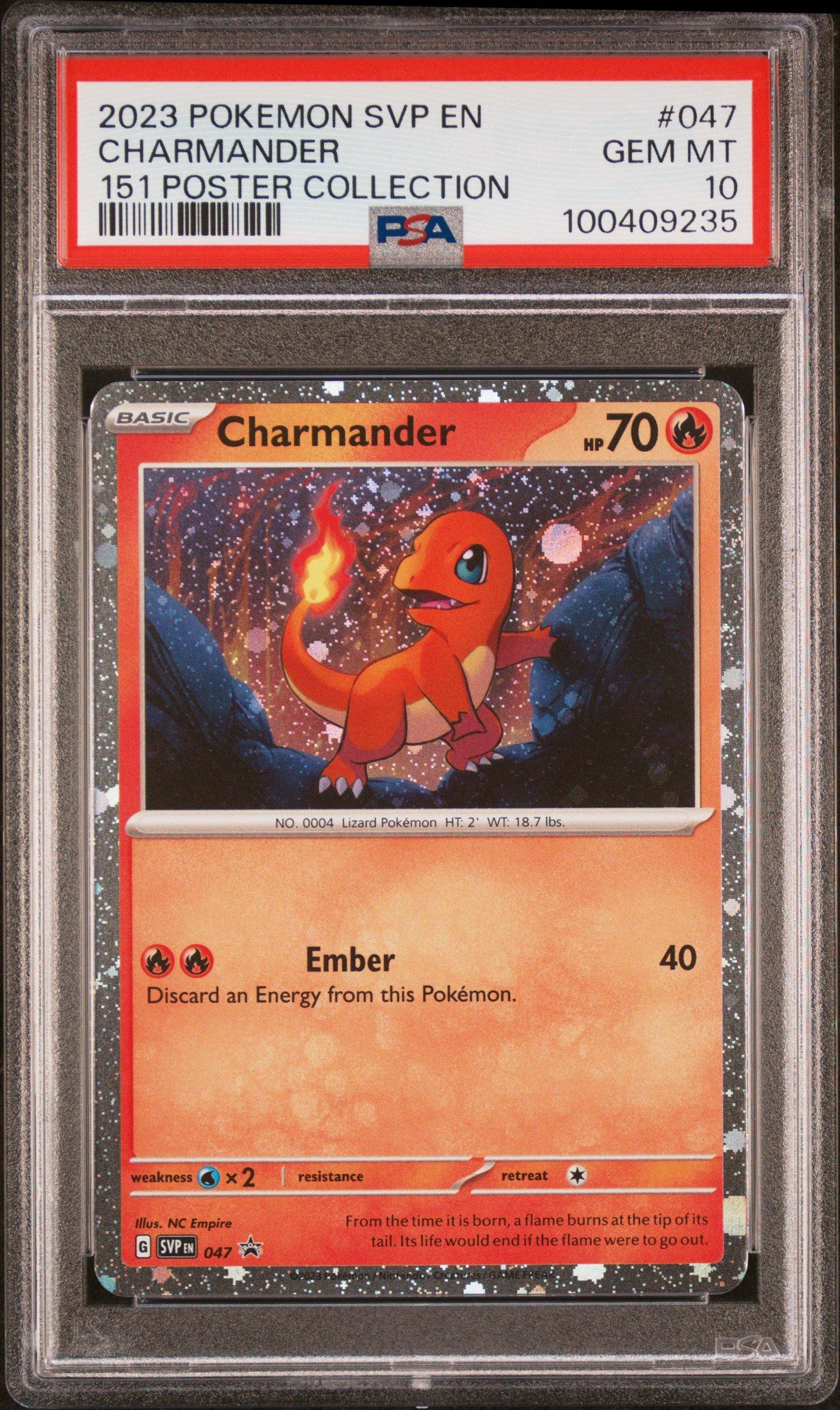 2023 Pokemon Svp En-sv Black Star Promo 047 Charmander 151 Poster ...