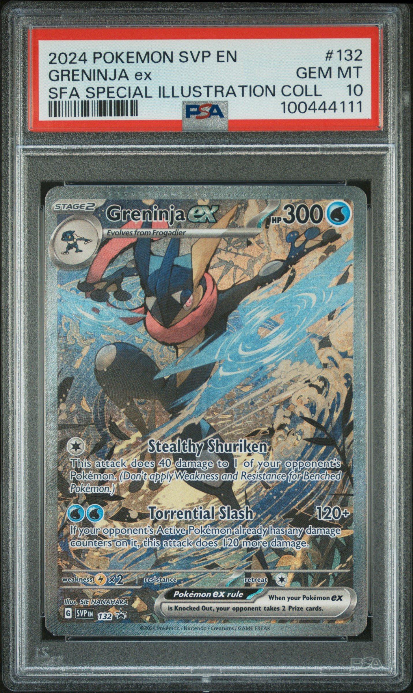 2024 Pokemon Svp En-sv Black Star Promo 132 Greninja Ex Shrouded Fable Special Illustration ...