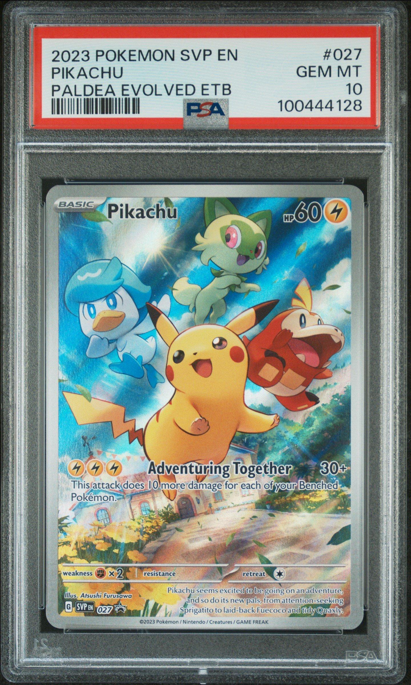 2023 Pokemon Svp En-sv Black Star Promo 027 Pikachu Paldea Evolved ...