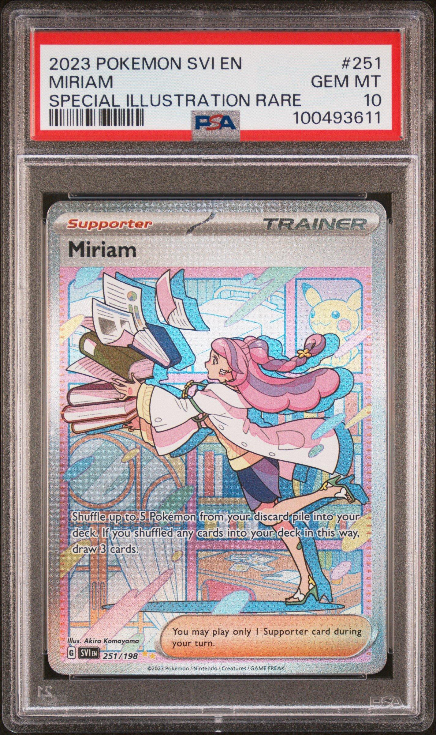 2023 Pokemon Svi En-scarlet & Violet 251 Miriam Special Illustration ...