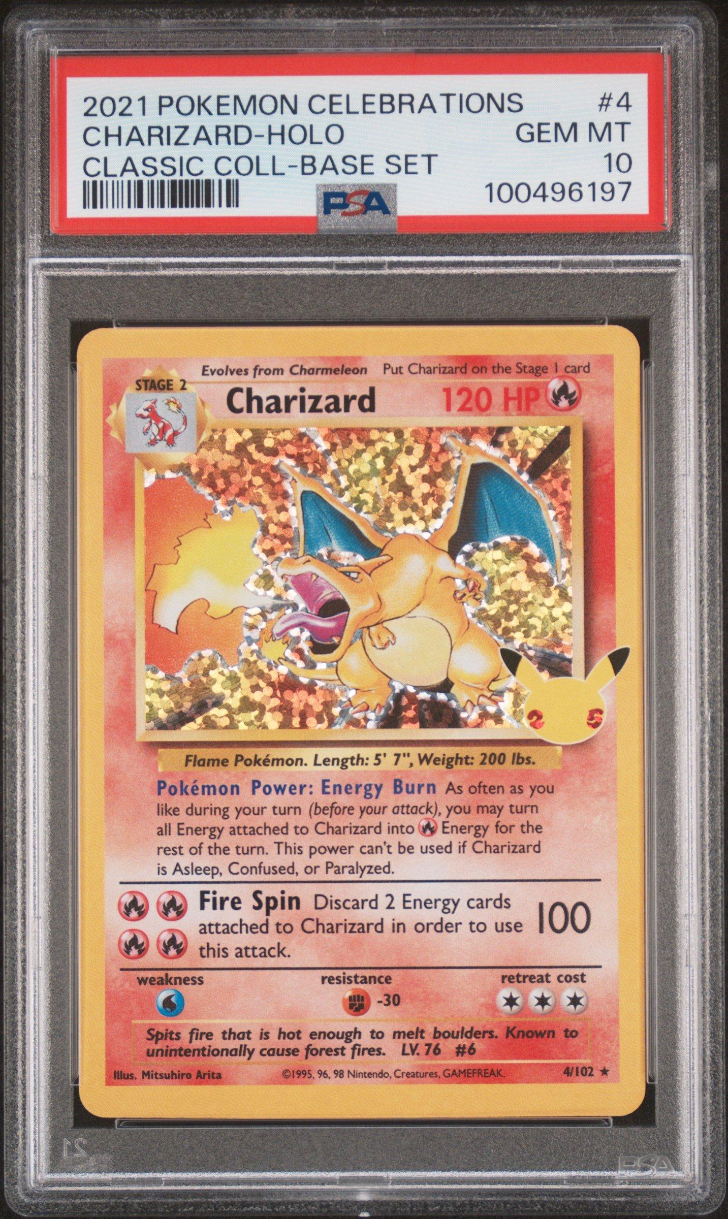 2021 Pokemon Celebrations Classic Collection 4 Charizard-holo PSA 10 | GameStop