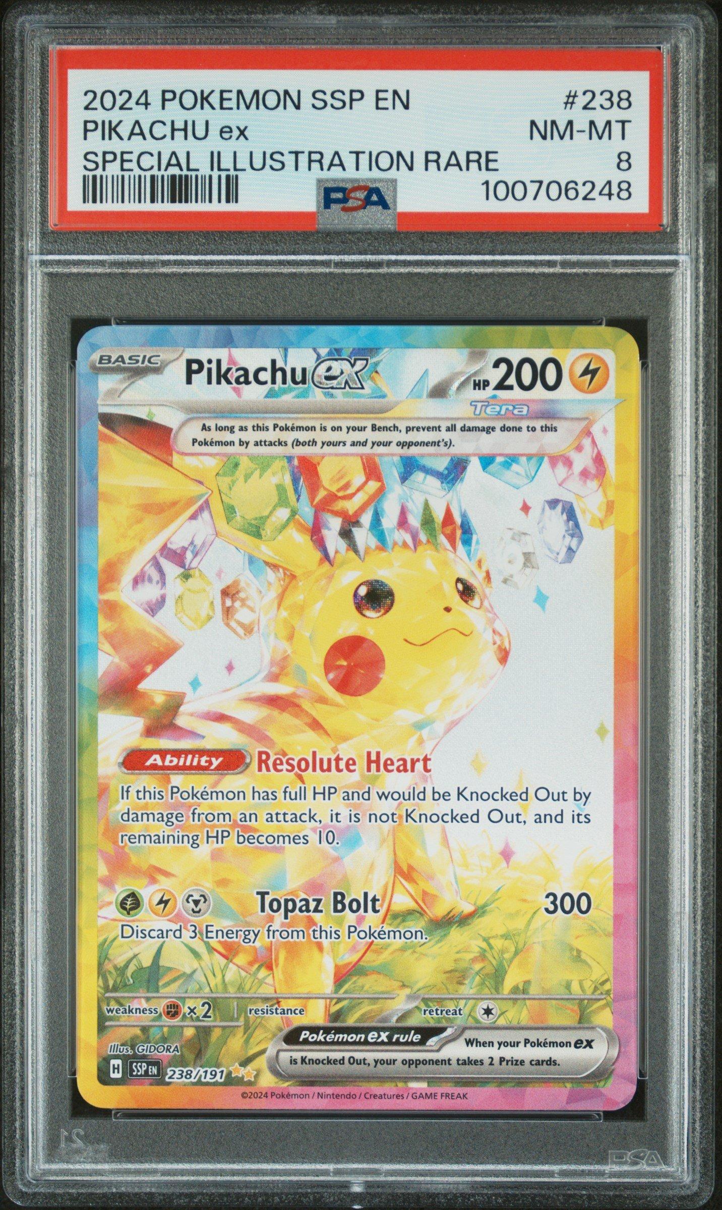 2024 Pokemon Ssp En-surging Sparks 238 Pikachu Ex Special Illustration ...