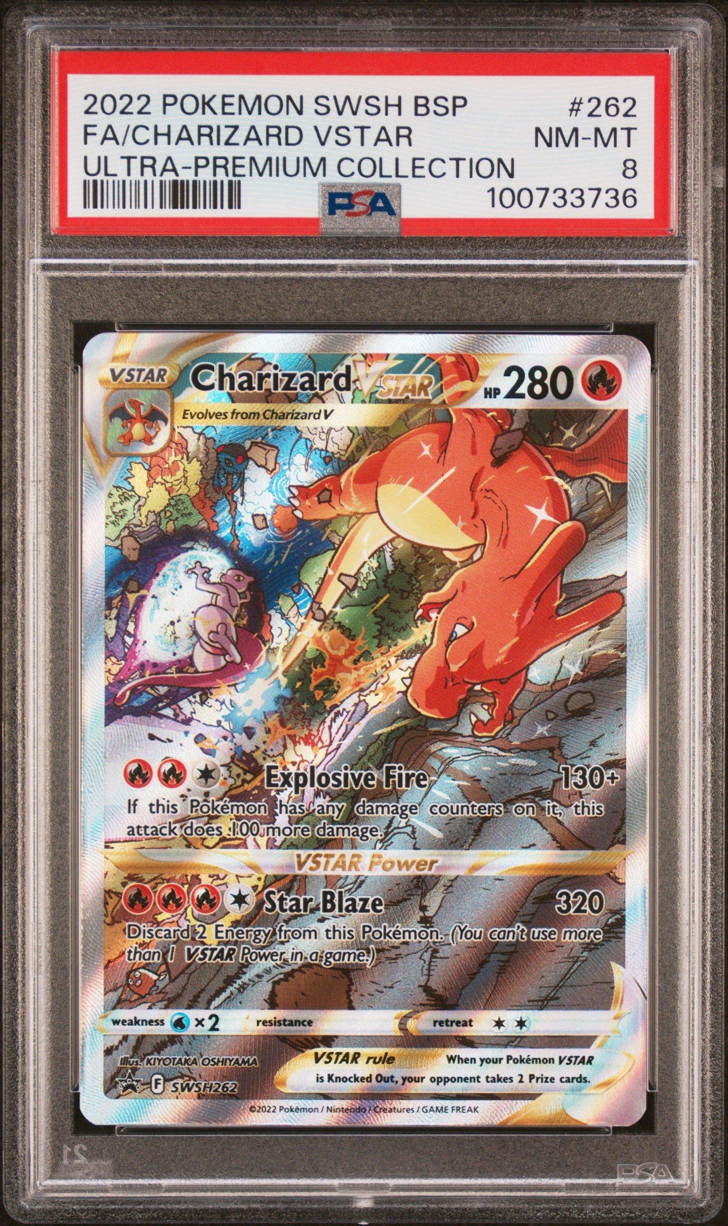 2022 Pokemon Swsh Black Star Promo 262 Full Art/charizard Vstar Sword ...