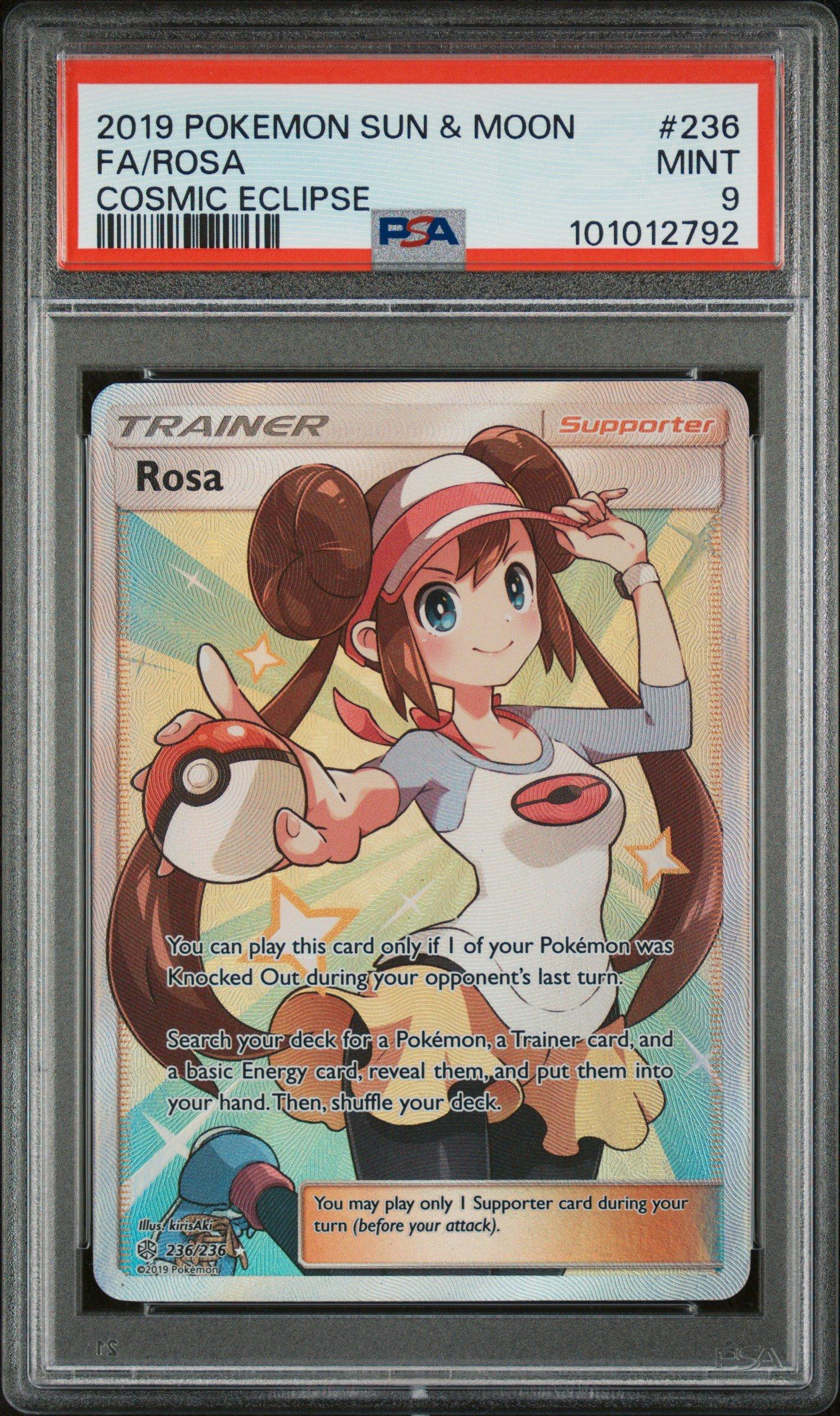 2019 Pokemon Sun & Moon Cosmic Eclipse 236 Full Art/rosa PSA 9 | GameStop