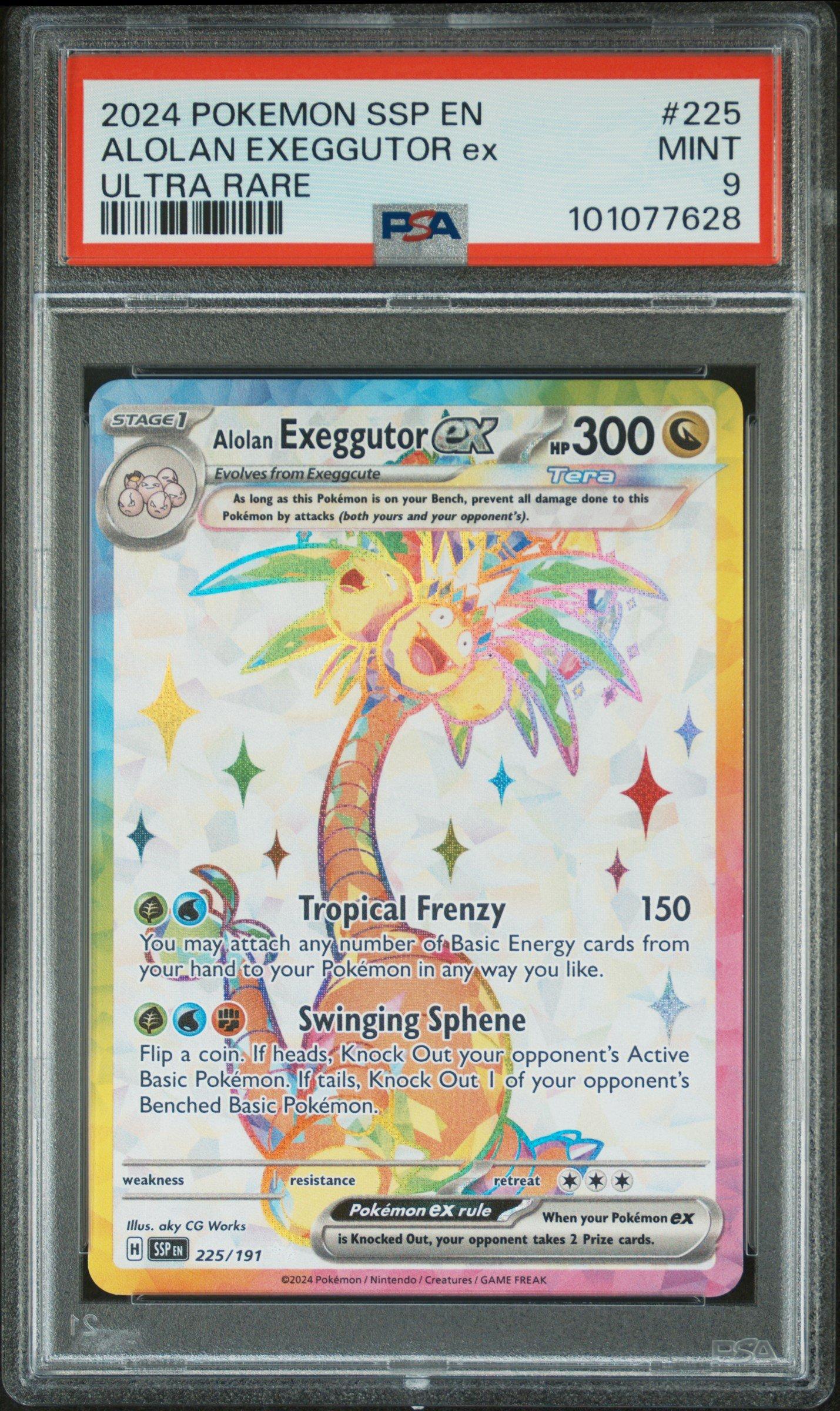 2024 Pokemon Ssp En-surging Sparks 225 Alolan Exeggutor Ex Ultra Rare ...