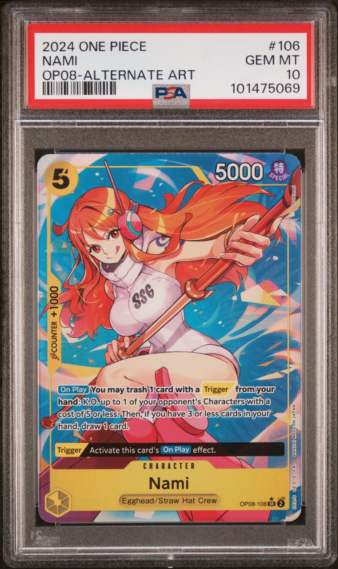 2024 One Piece Two Legends 106 Nami Alternate Art PSA 10 | GameStop