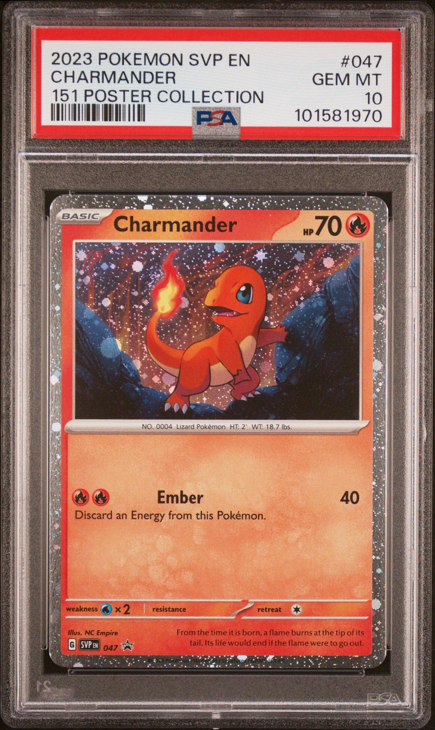 2023 Pokemon Svp En-sv Black Star Promo 047 Charmander 151 Poster ...