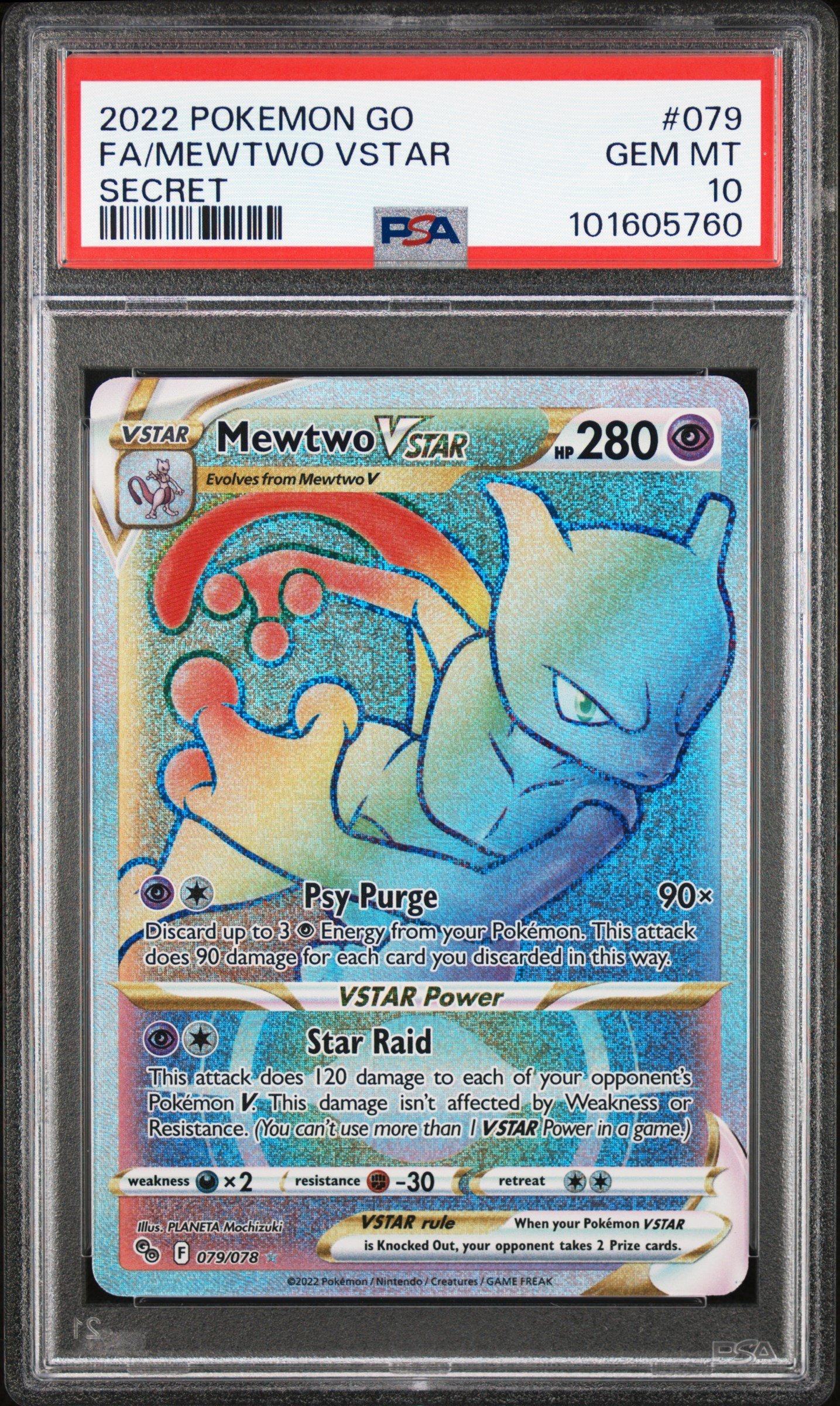 2022 Pokemon Go 079 Full Art/mewtwo Vstar Secret PSA 10 | GameStop