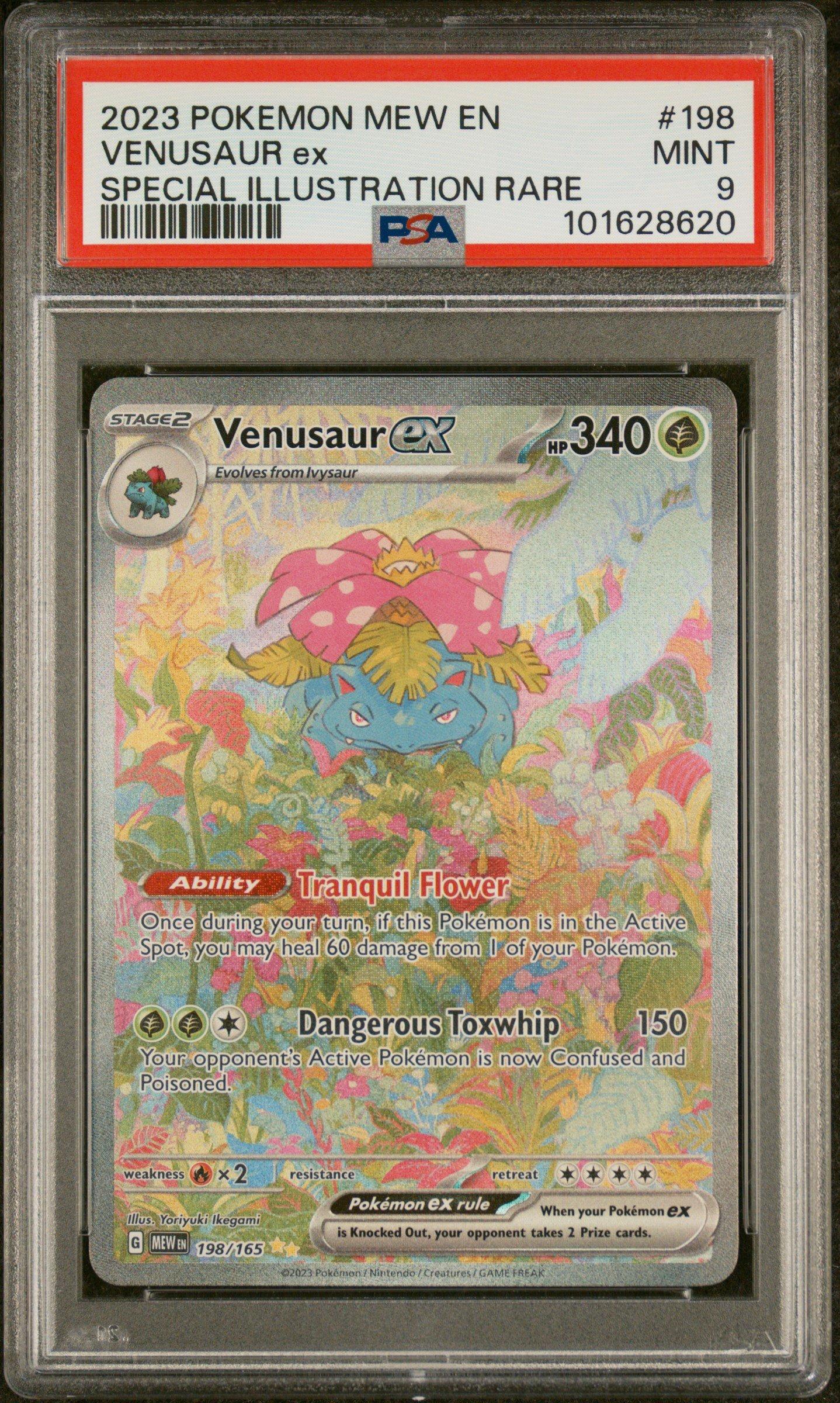 2023 Pokemon Mew En-151 198 Venusaur Ex Special Illustration Rare PSA 9 ...