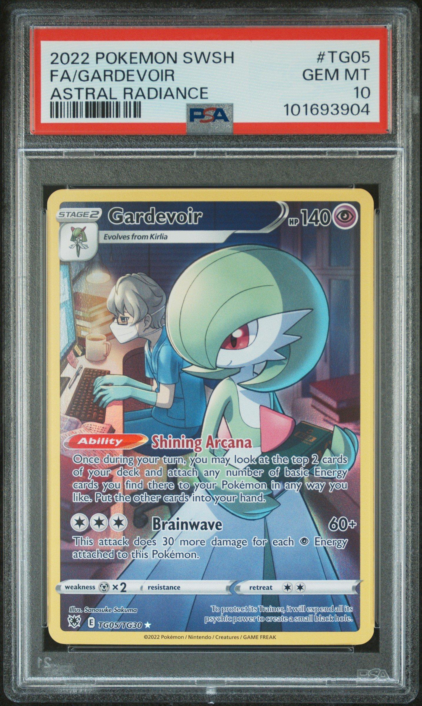 2022 Pokemon Sword & Shield Astral Radiance Tg05 Full Art/gardevoir PSA ...