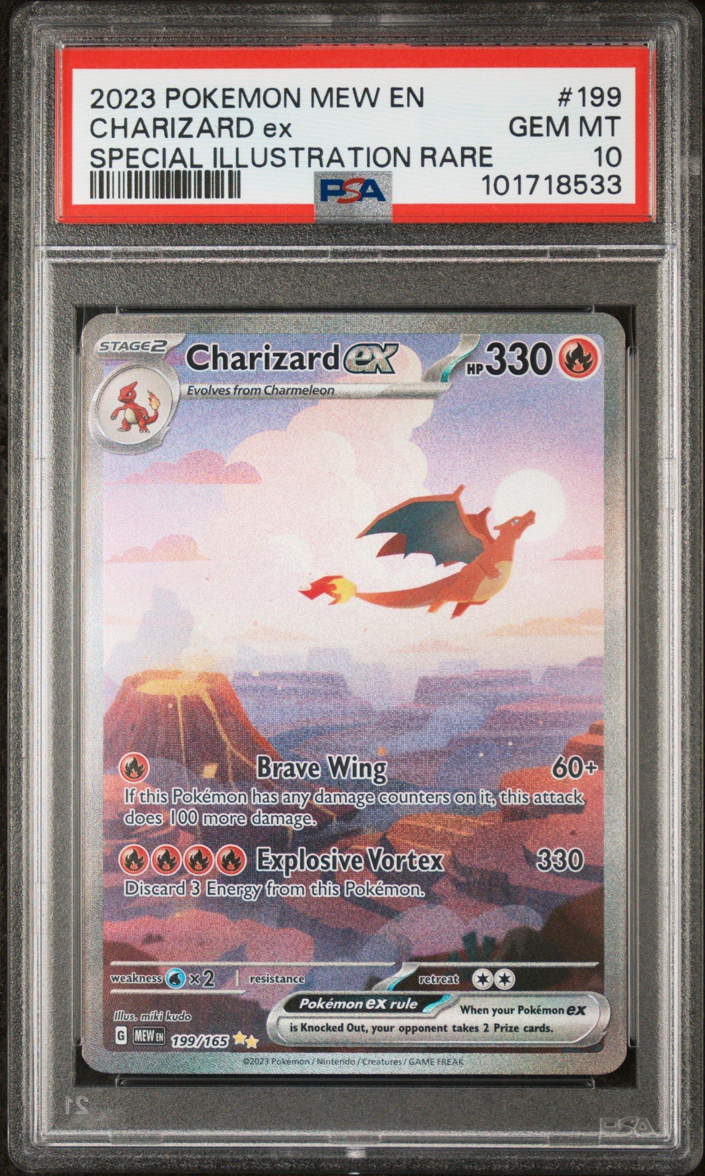 2023 Pokemon Mew En-151 199 Charizard Ex Special Illustration Rare PSA ...