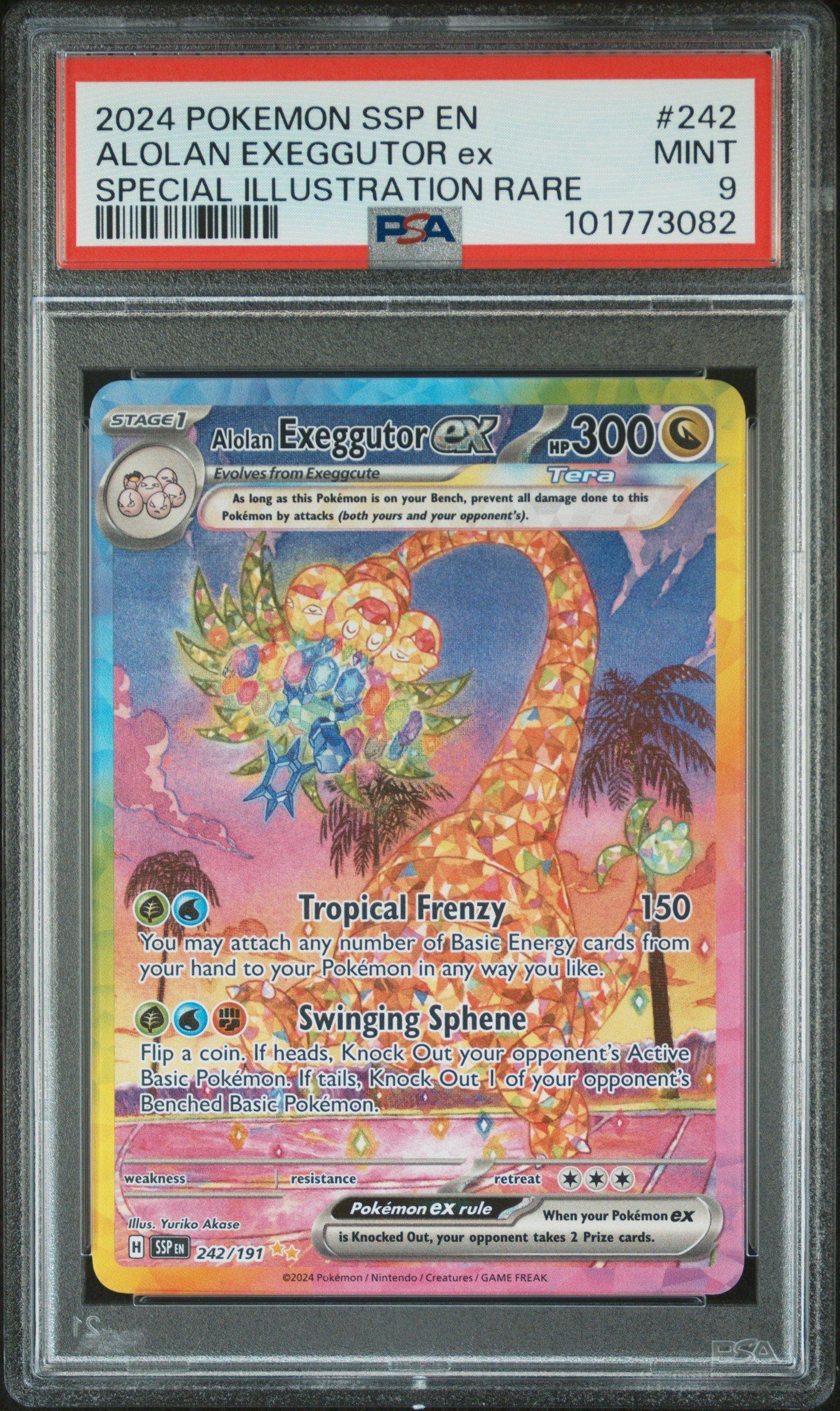 2024 Pokemon Ssp En-surging Sparks 242 Alolan Exeggutor Ex Special ...
